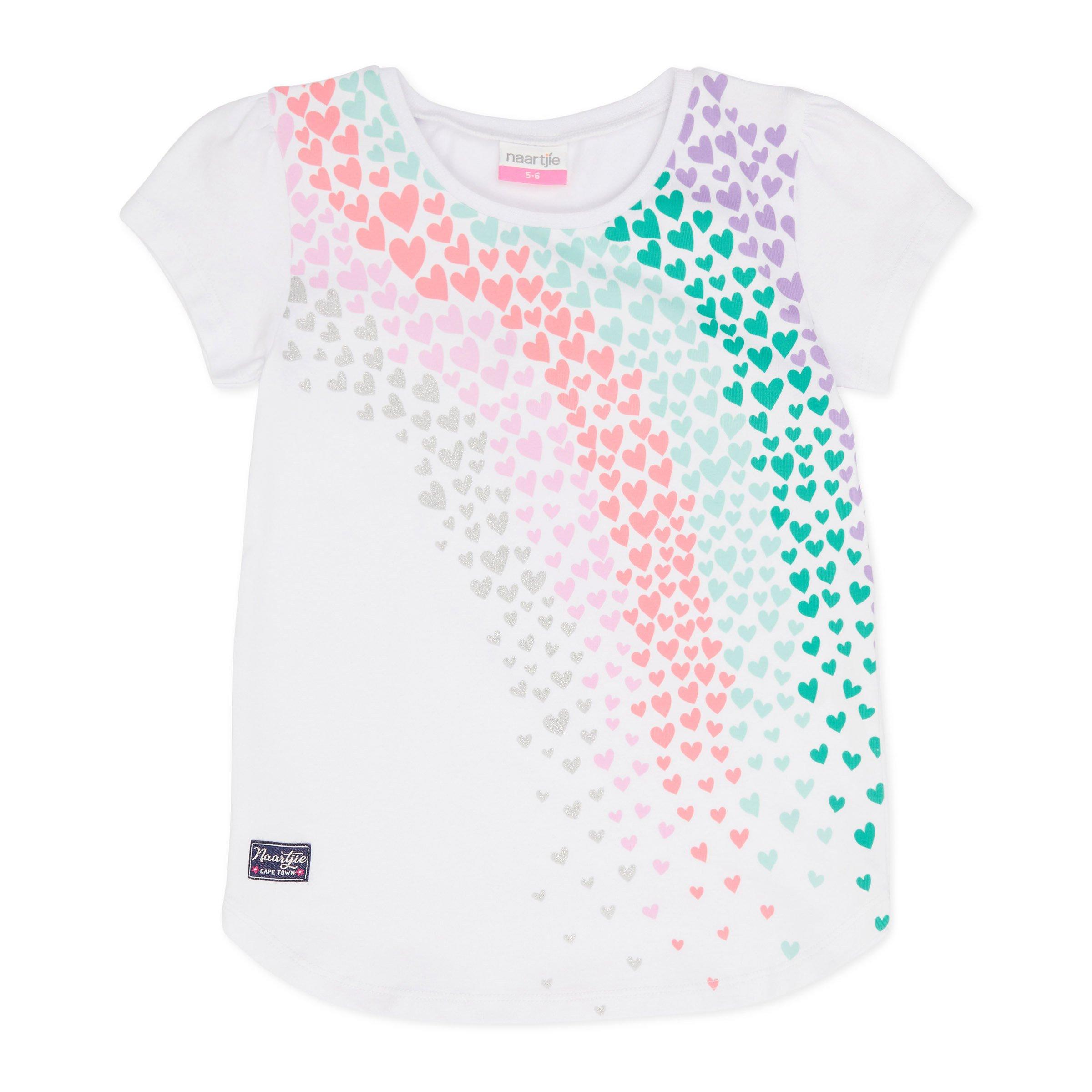 Kid Girl Heart Print T-shirt (3117185) | Naartjie