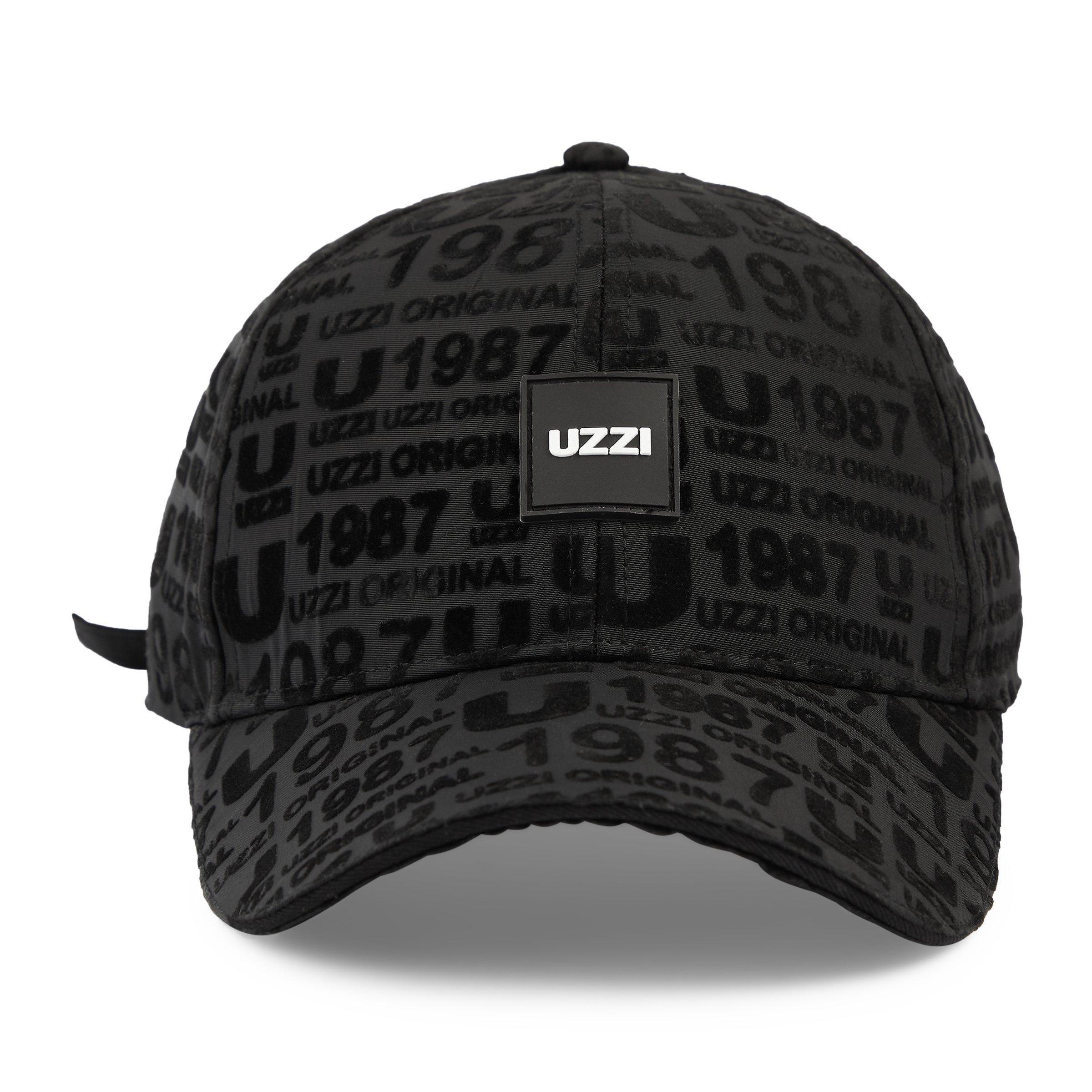 Black Branded Peak Cap (3117187) | UZZI