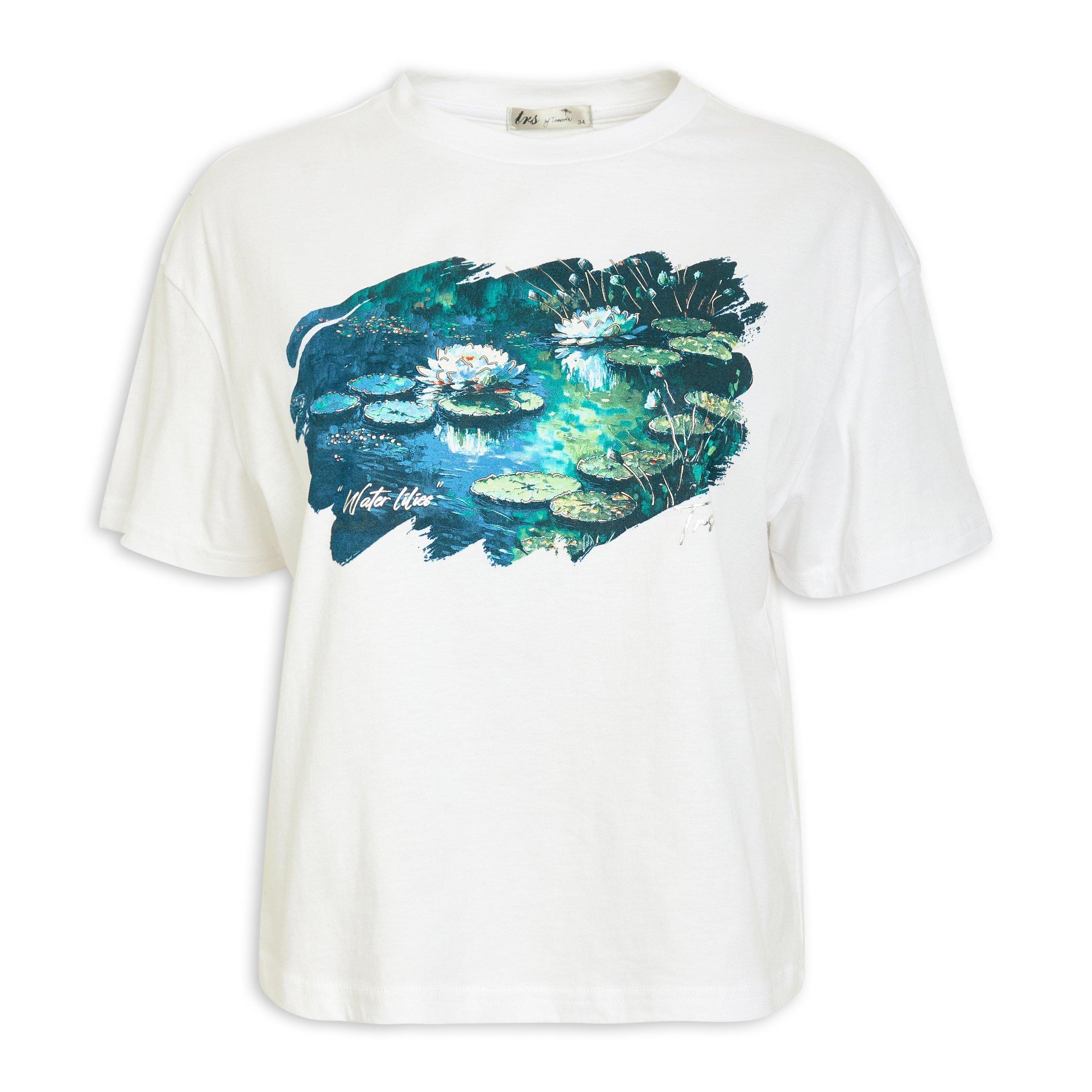 White Graphic T-shirt (3117841) | TRS