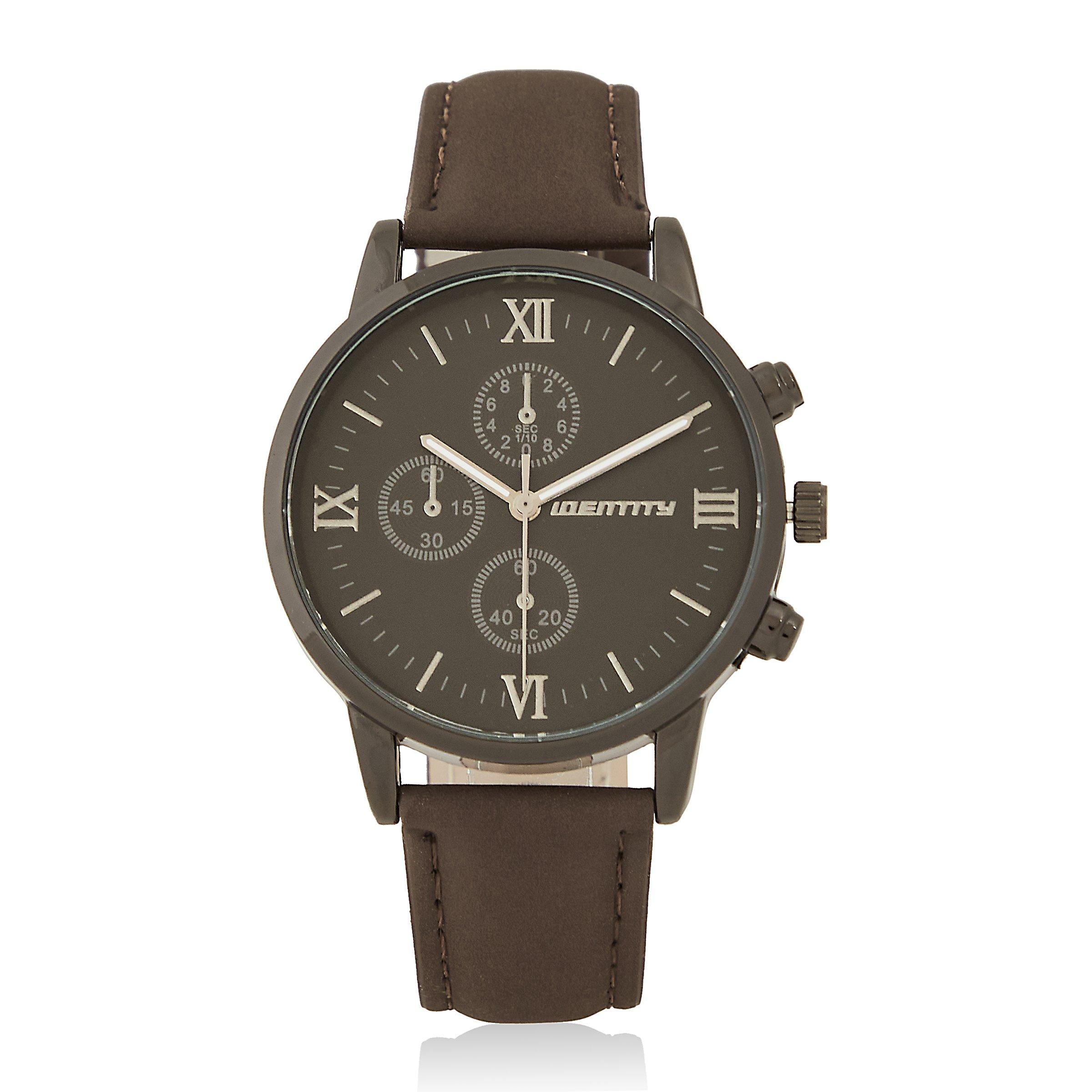 Brown Pu Strap Watch (3118236) | Identity