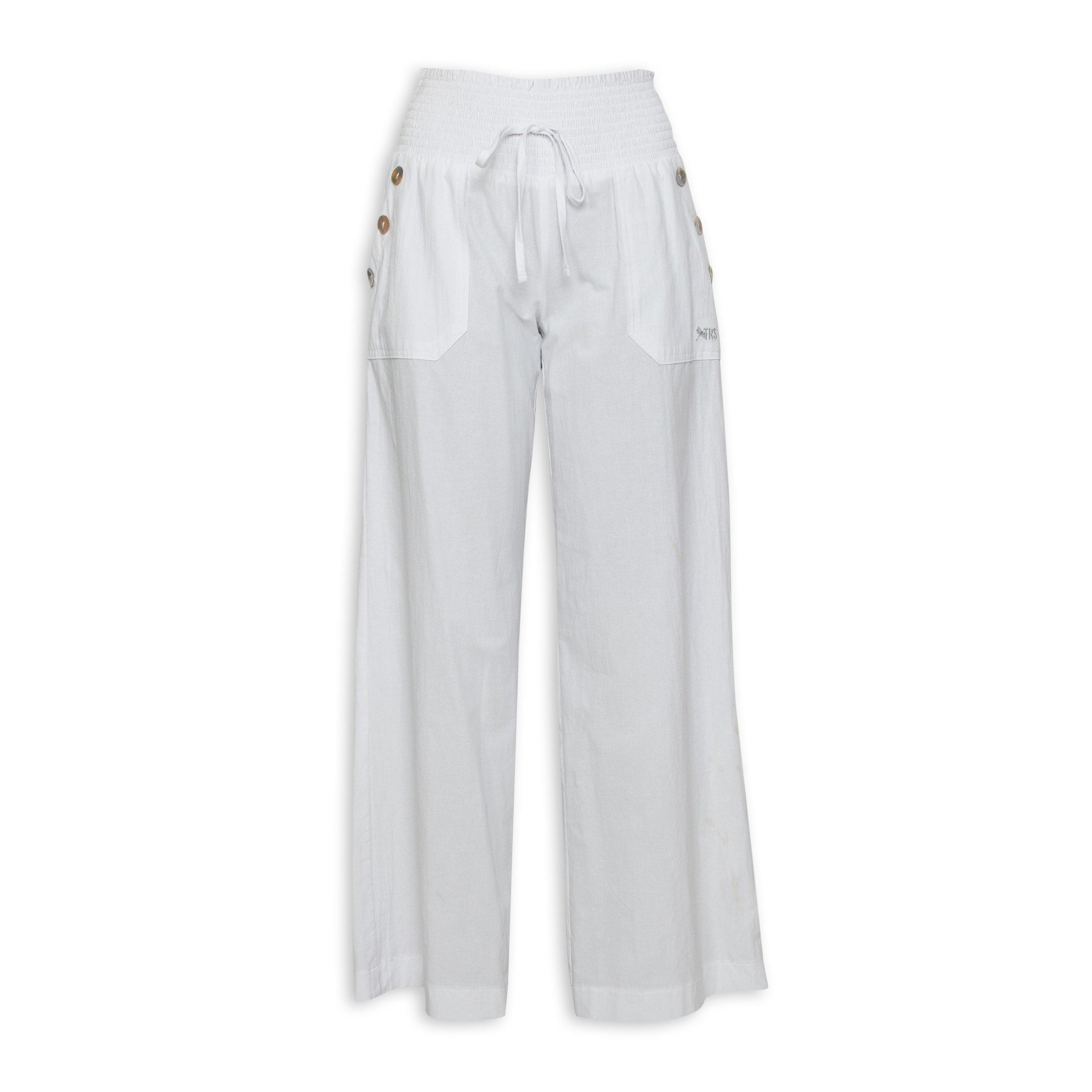 White Wide Leg Pants (3118338) | TRS