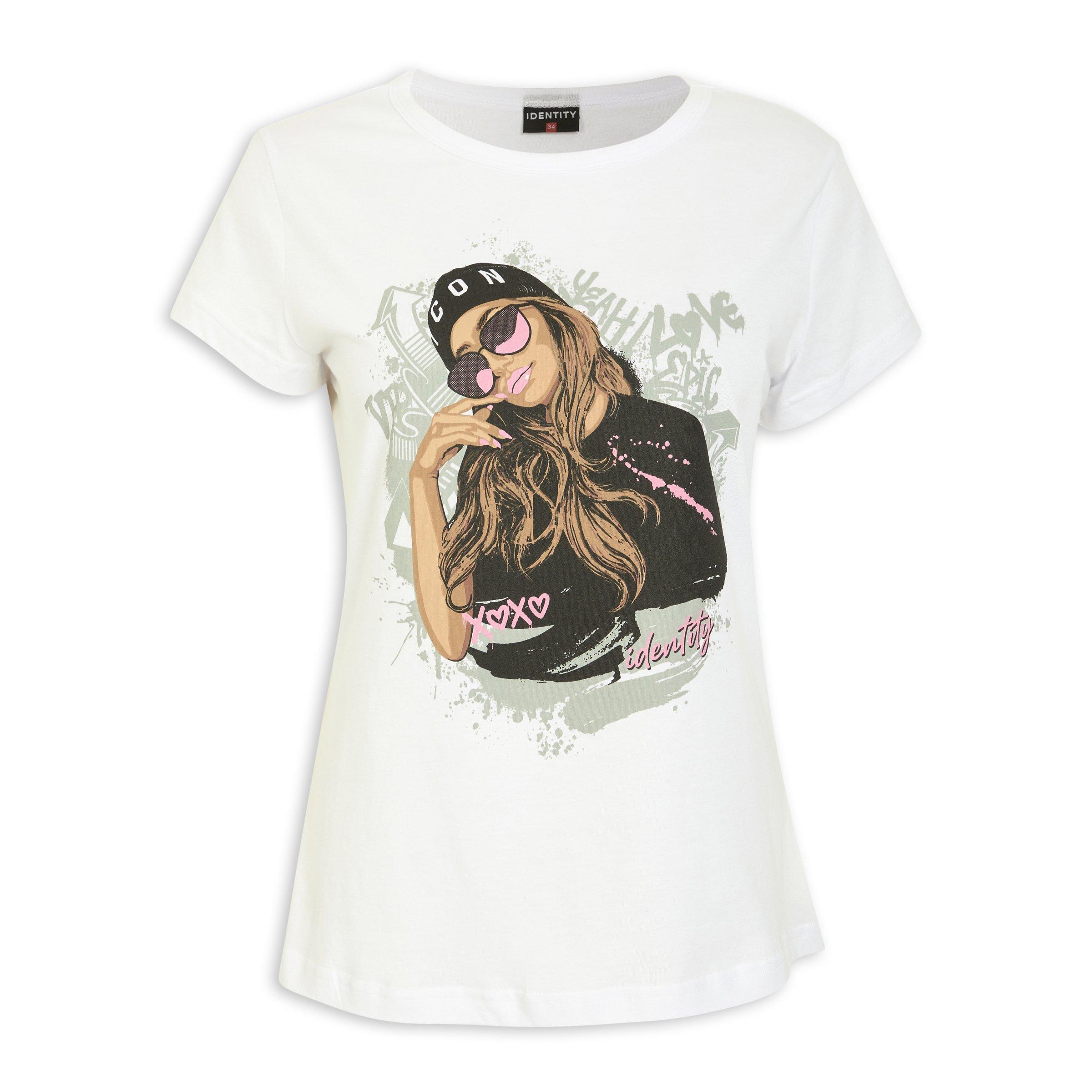 White Graphic Tee (3118413) | Identity