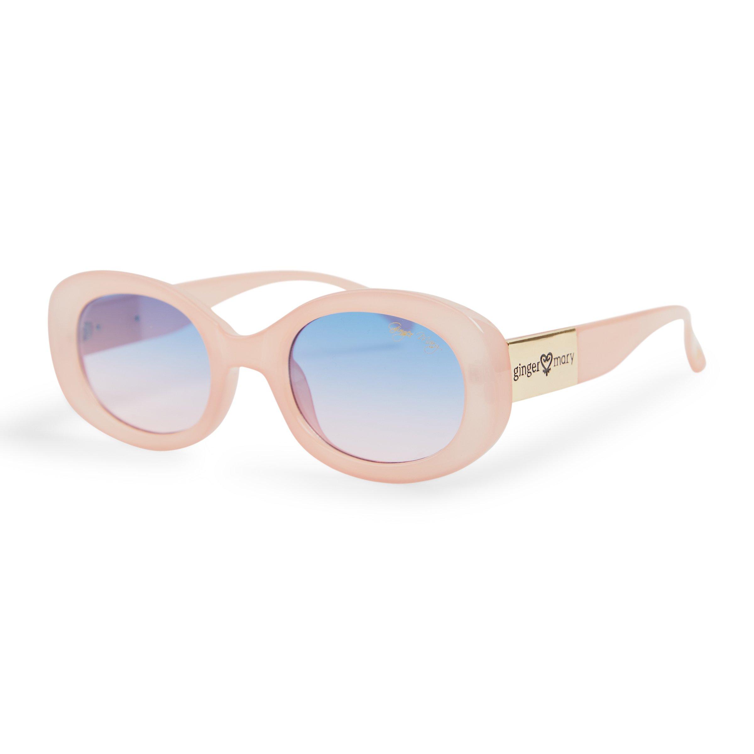Pink Oval Retro Sunglasses (3118714) | Ginger Mary