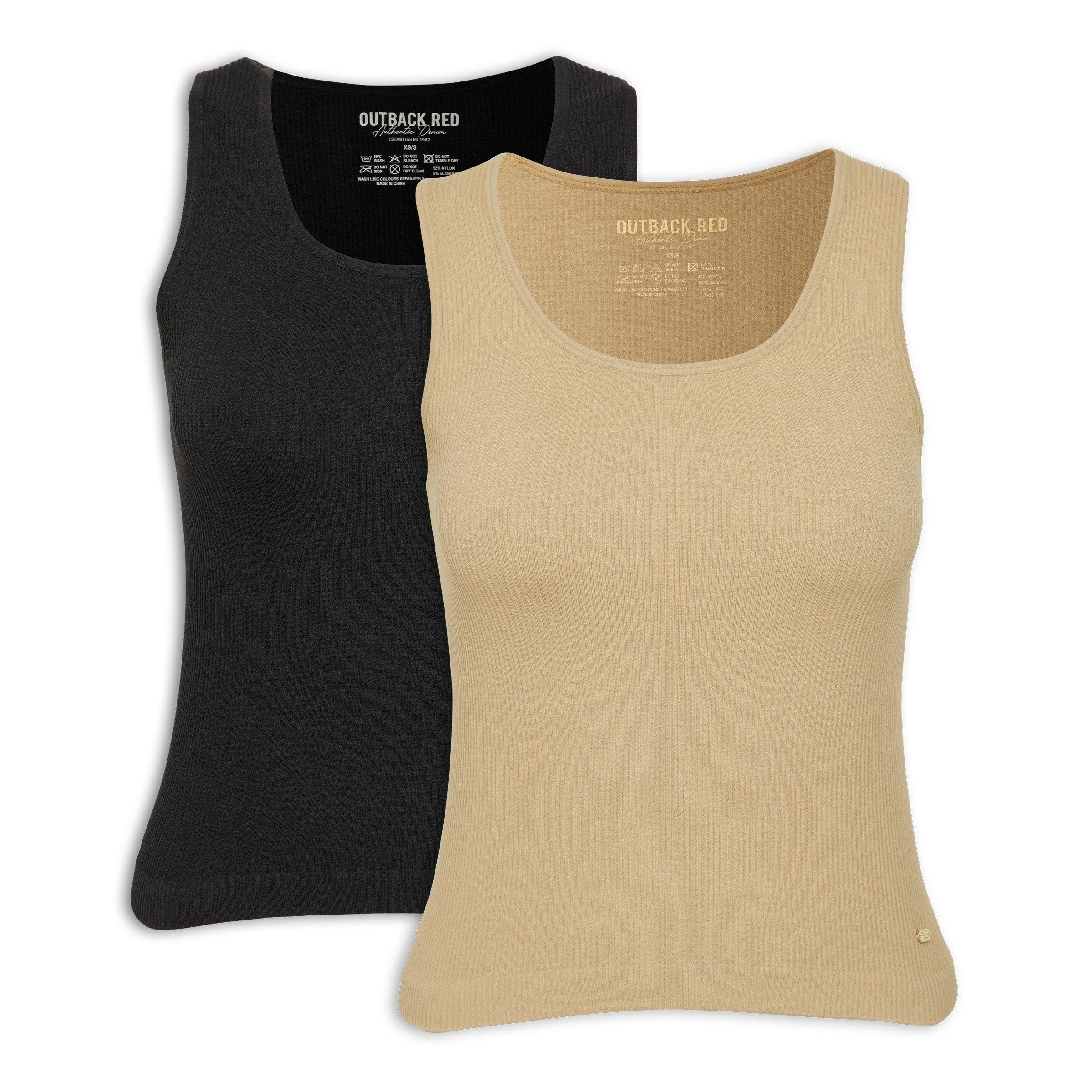2-pack Seamless Vests (3119414) | OUTBACK RED