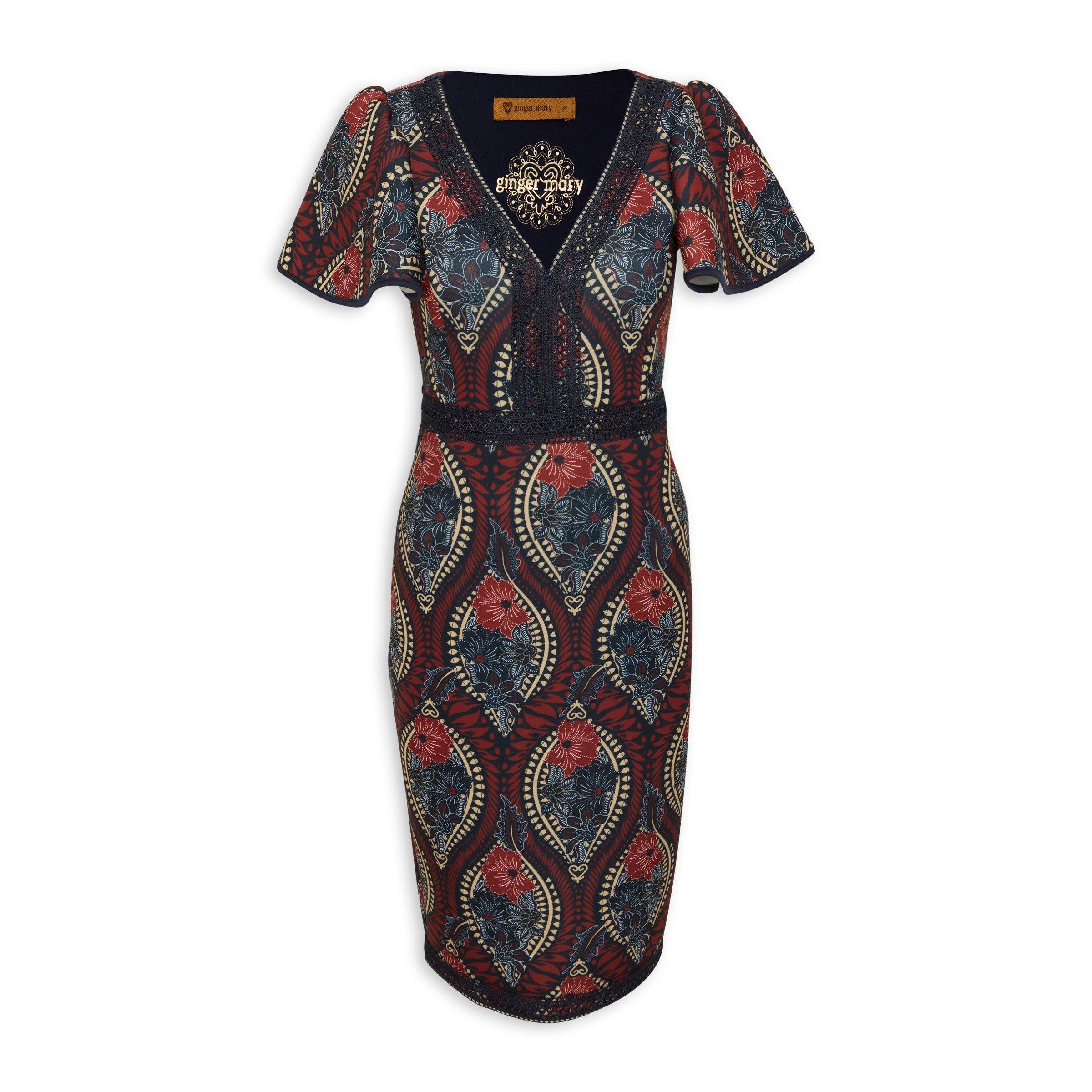 Printed Bodycon Dress (3119438) | Ginger Mary