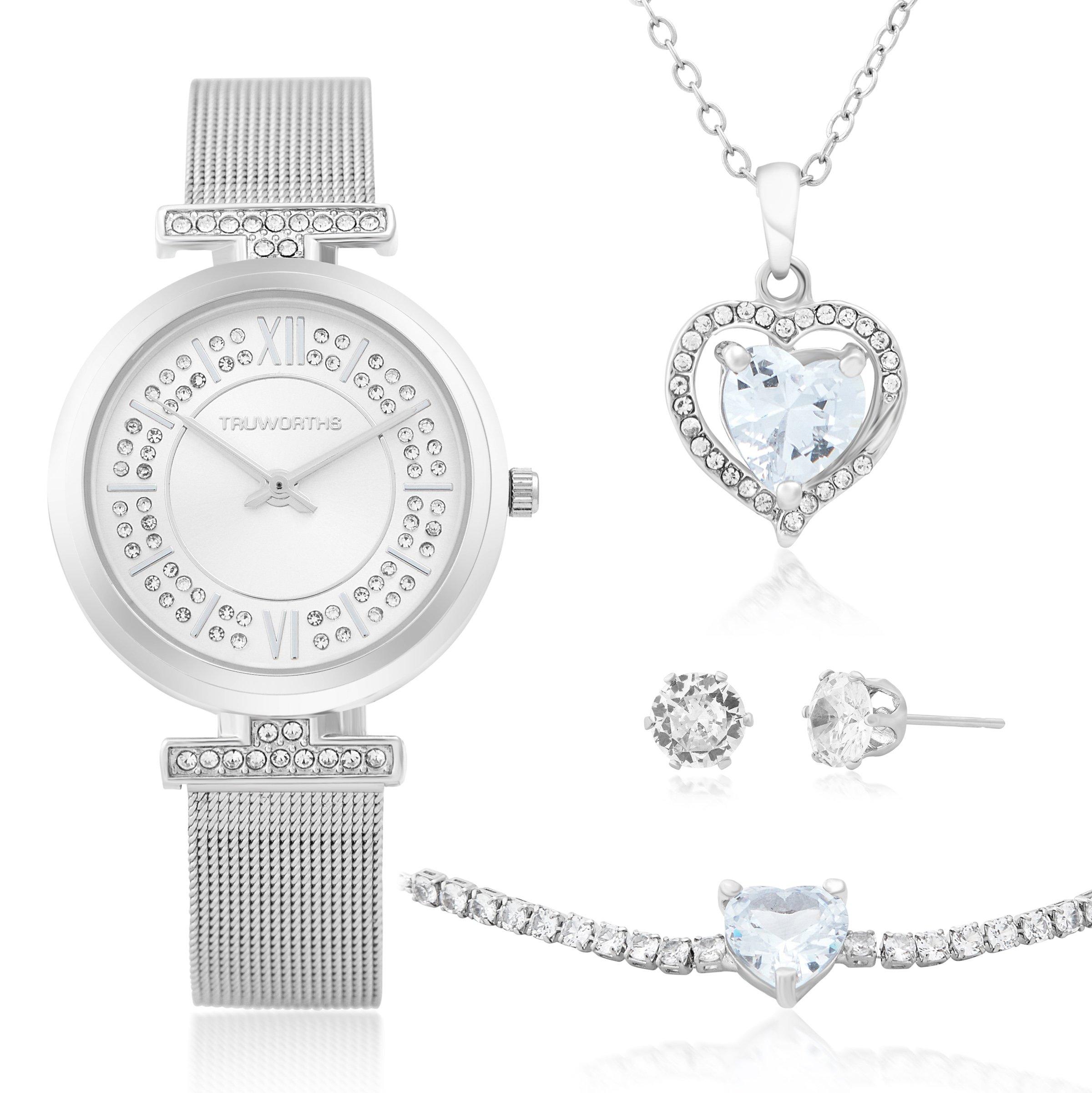 4PC Mesh Heart Set (3119621) | Sparkle