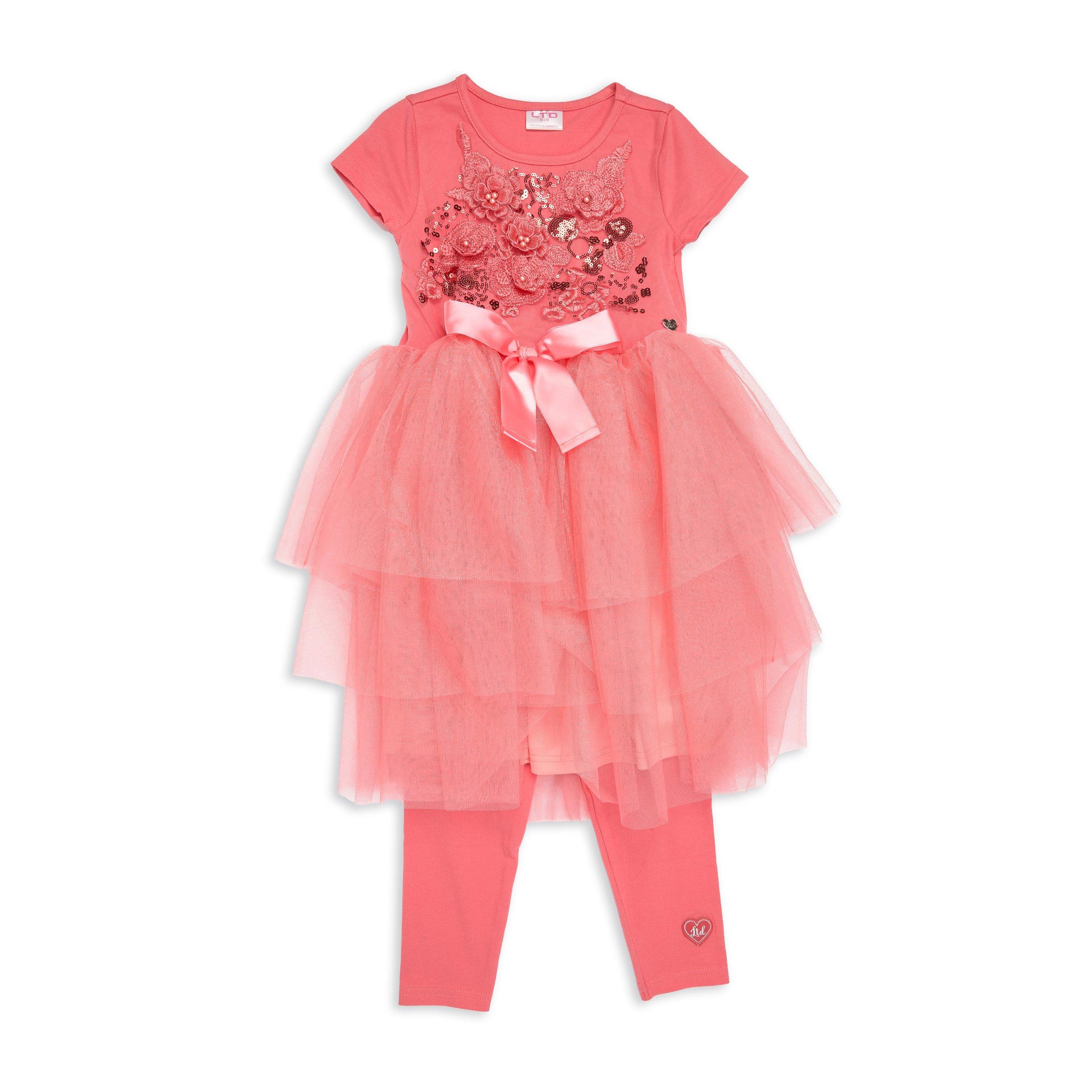 Kid Girl Pink Dress Set (3120258) | LTD Kids