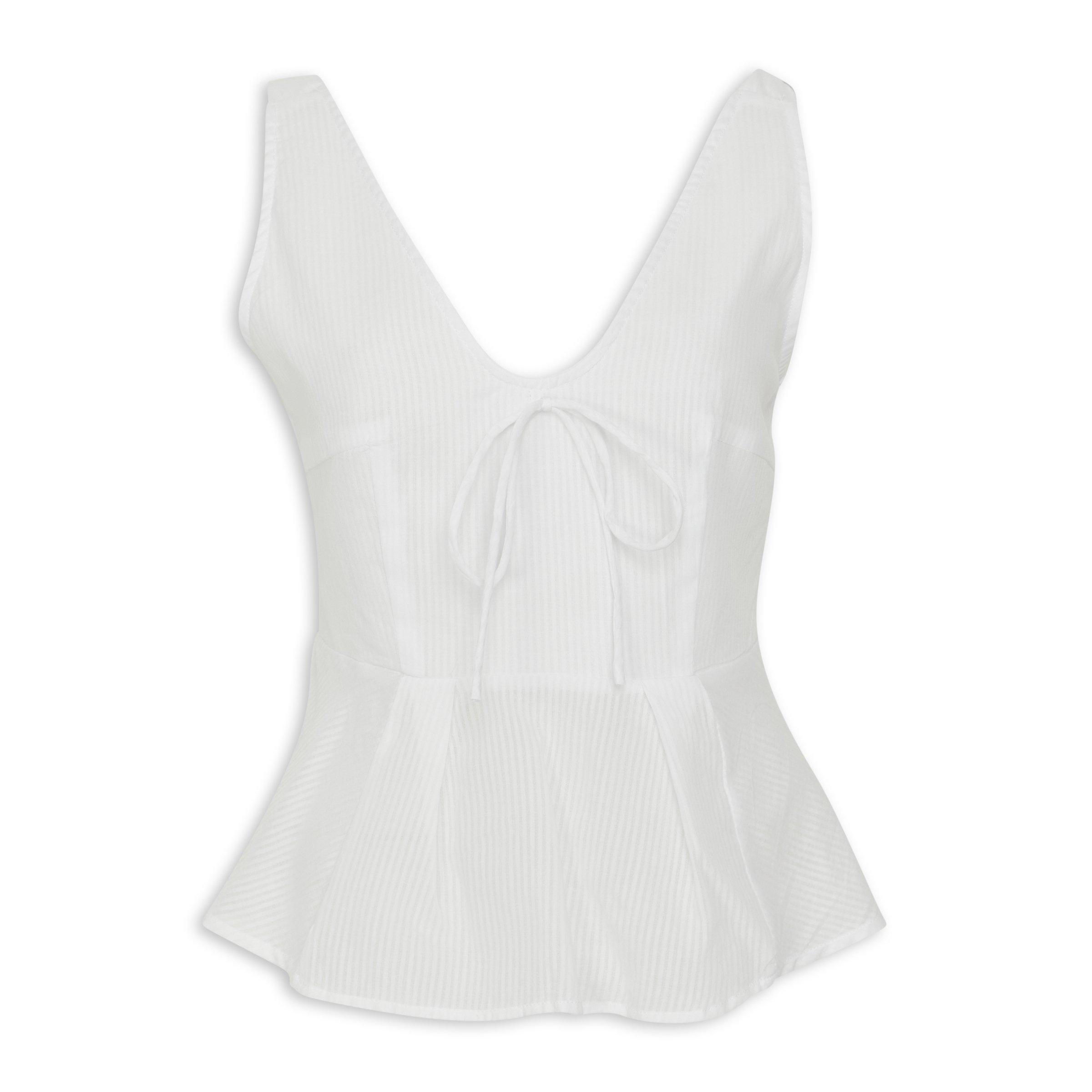 White Shell Top (3120468) | Hey Betty