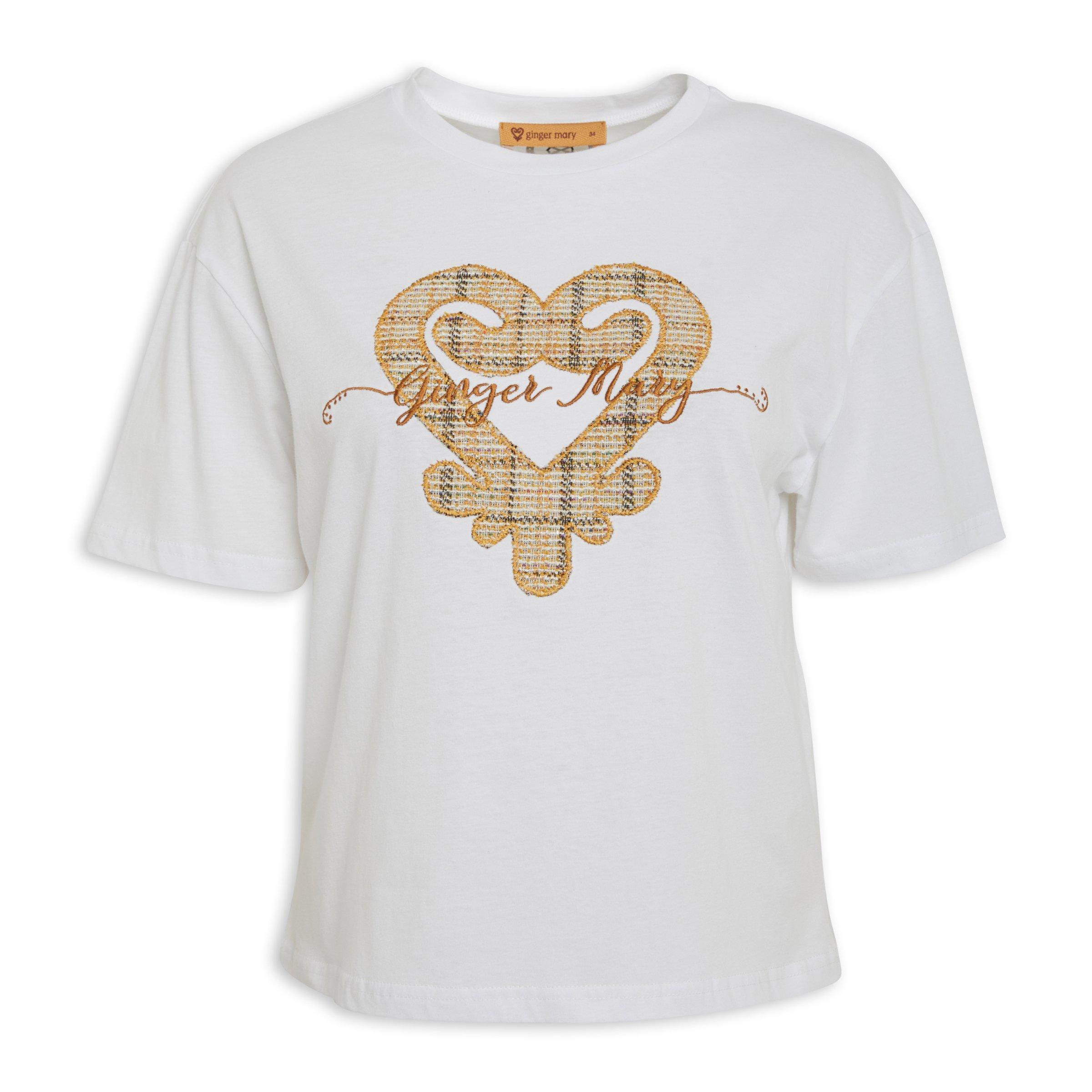 White Branded T-shirt (3120665) | Ginger Mary