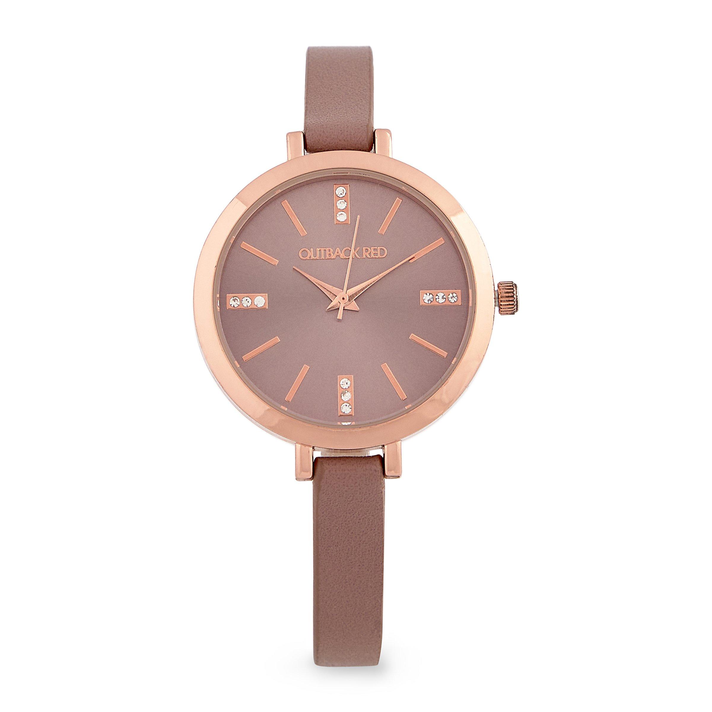 Mauve Skinny Strap Watch (3120932) | OUTBACK RED