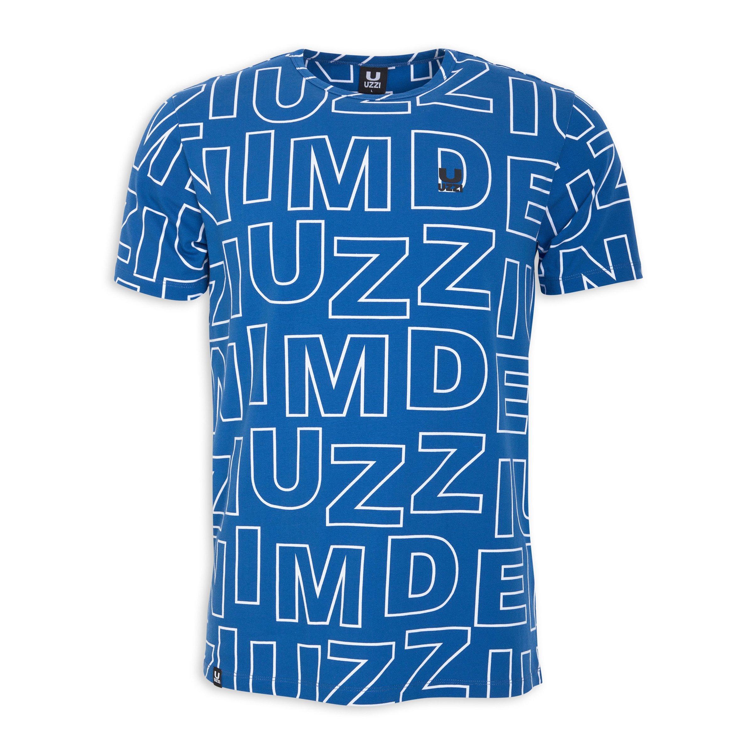 Blue Branded T-shirt (3121255) | UZZI