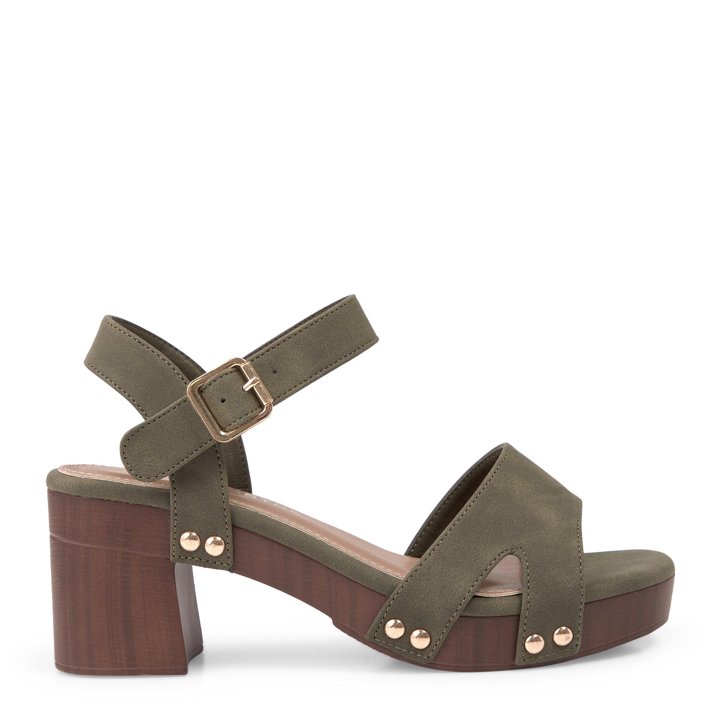 Green Ankle Strap Platform Sandals (3121340) | Truworths