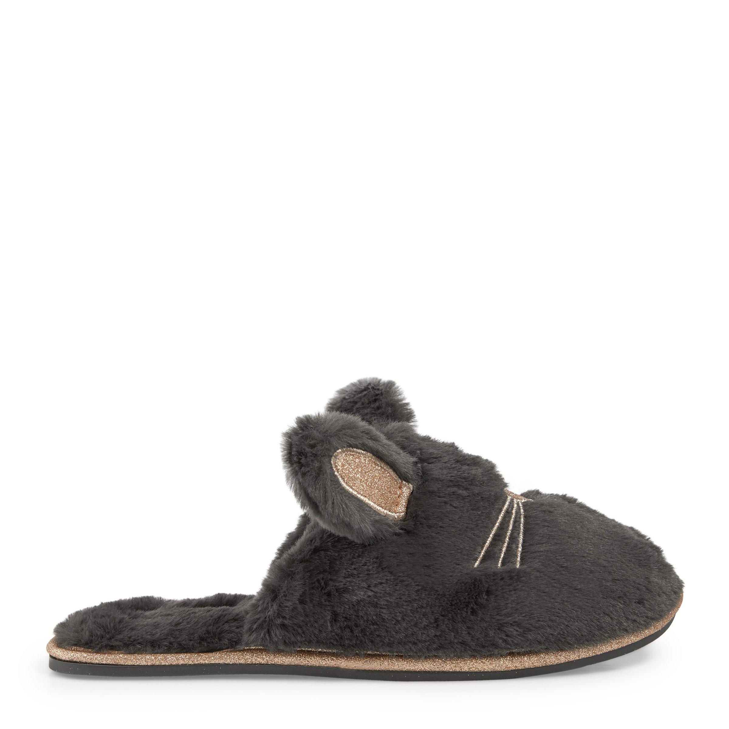 Charcoal Closed Toe Slippers (3121649) | Identity