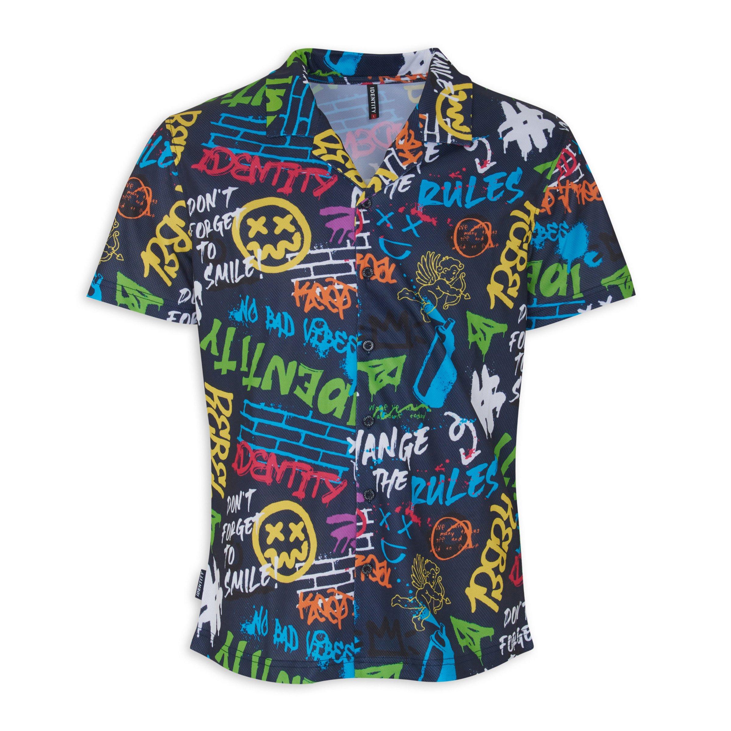 Graffiti Print Shirt (3121893) | Identity