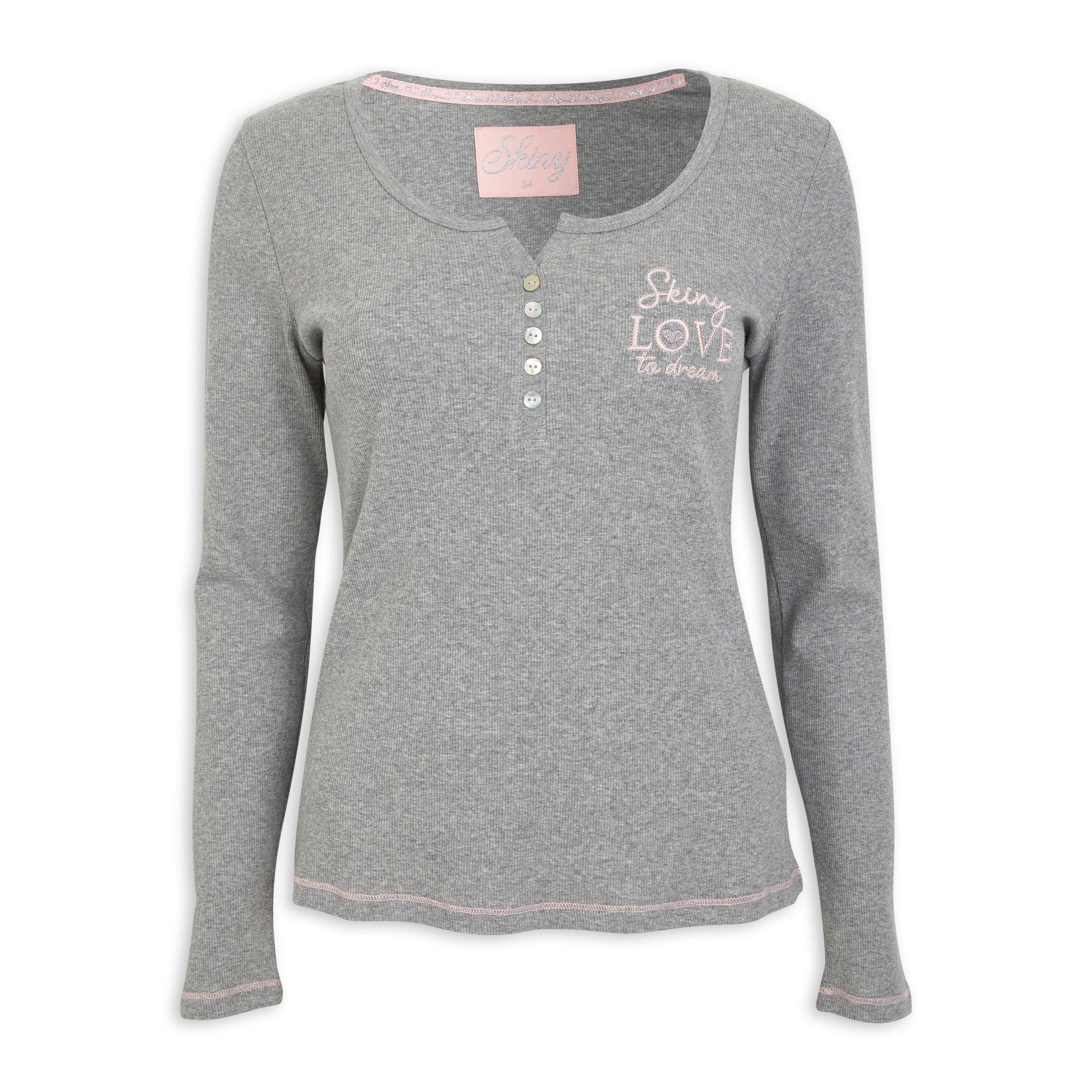 Grey Pyjama Top (3122019) | Skiny
