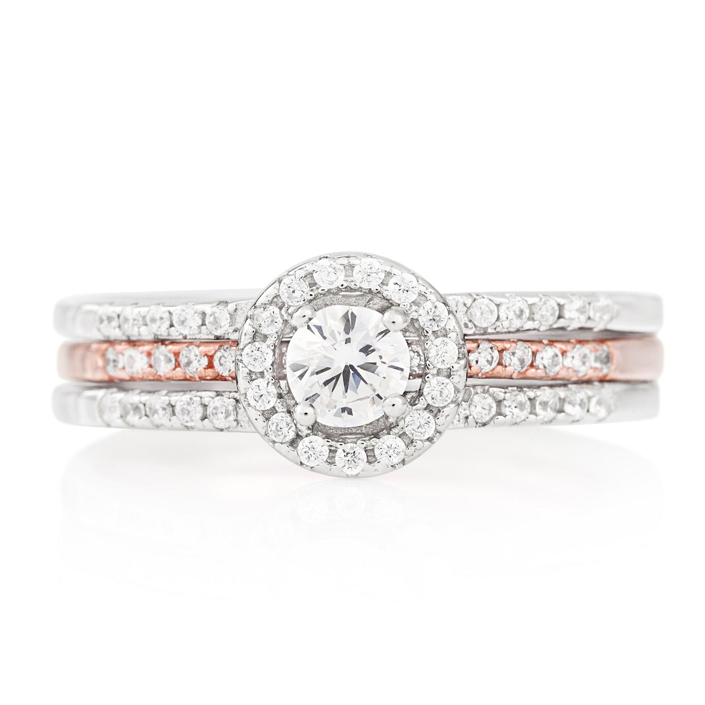 Rose Eternity Tripset Ring (3123518) | Sterling Silver