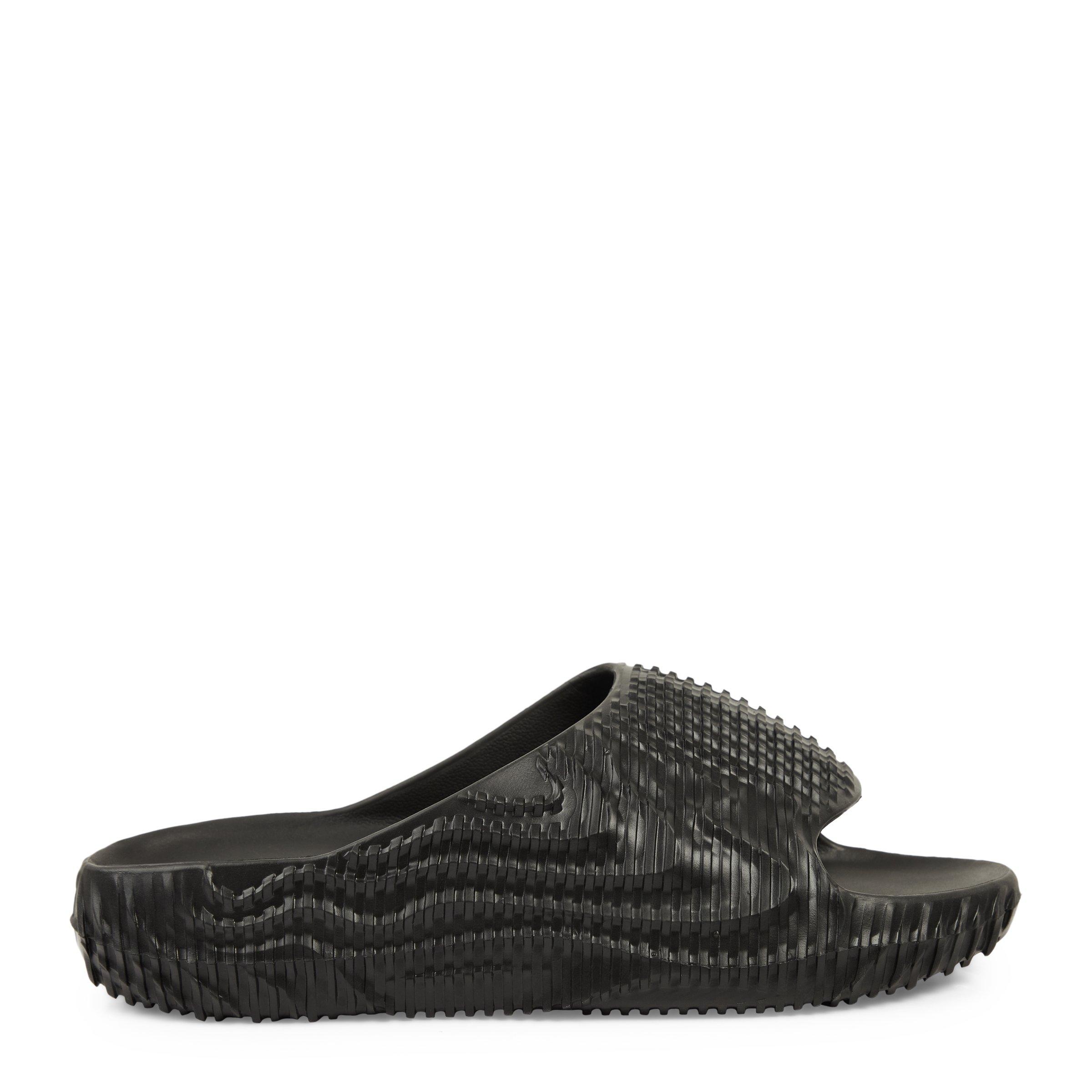 Black Textured Pool Slides (3123709) | UZZI