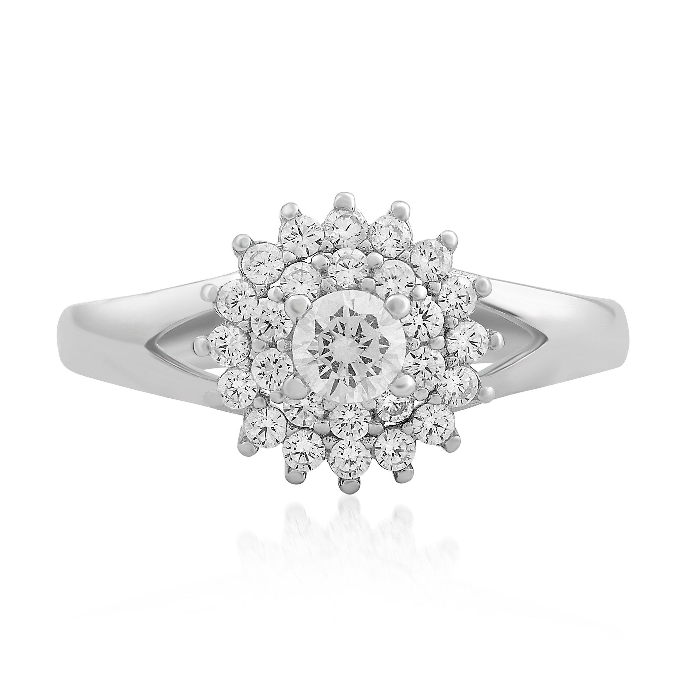 Round Cluster Ring (3124496) | Sterling Silver