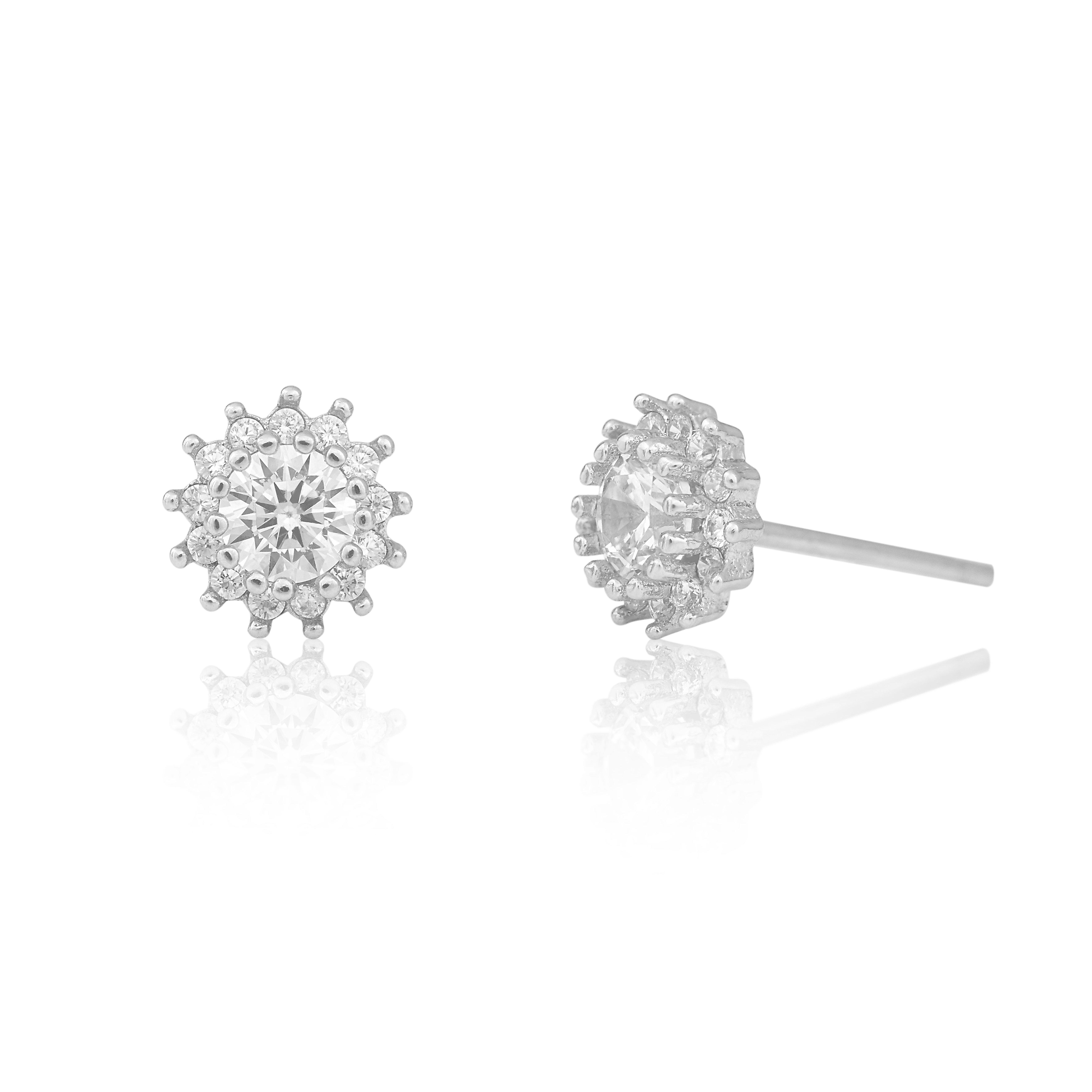 Mini Cluster Earrings (3124518) | Sterling Silver
