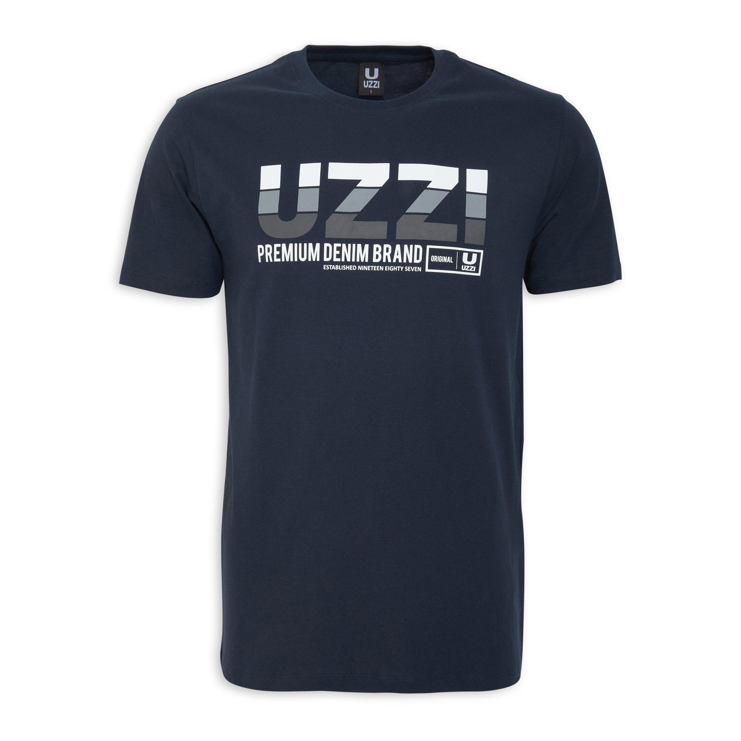 Navy Branded T-shirt (3124977) | UZZI
