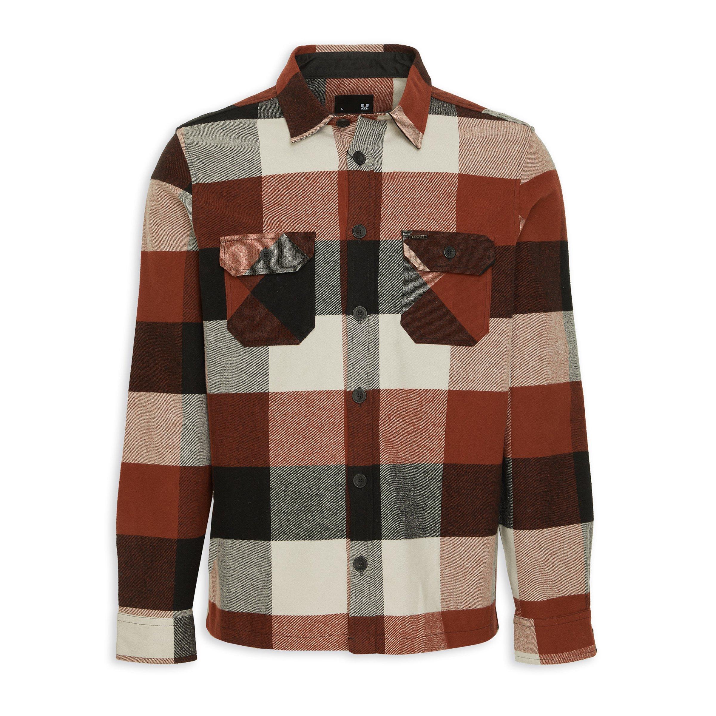 Red Check Shacket (3125389) | UZZI