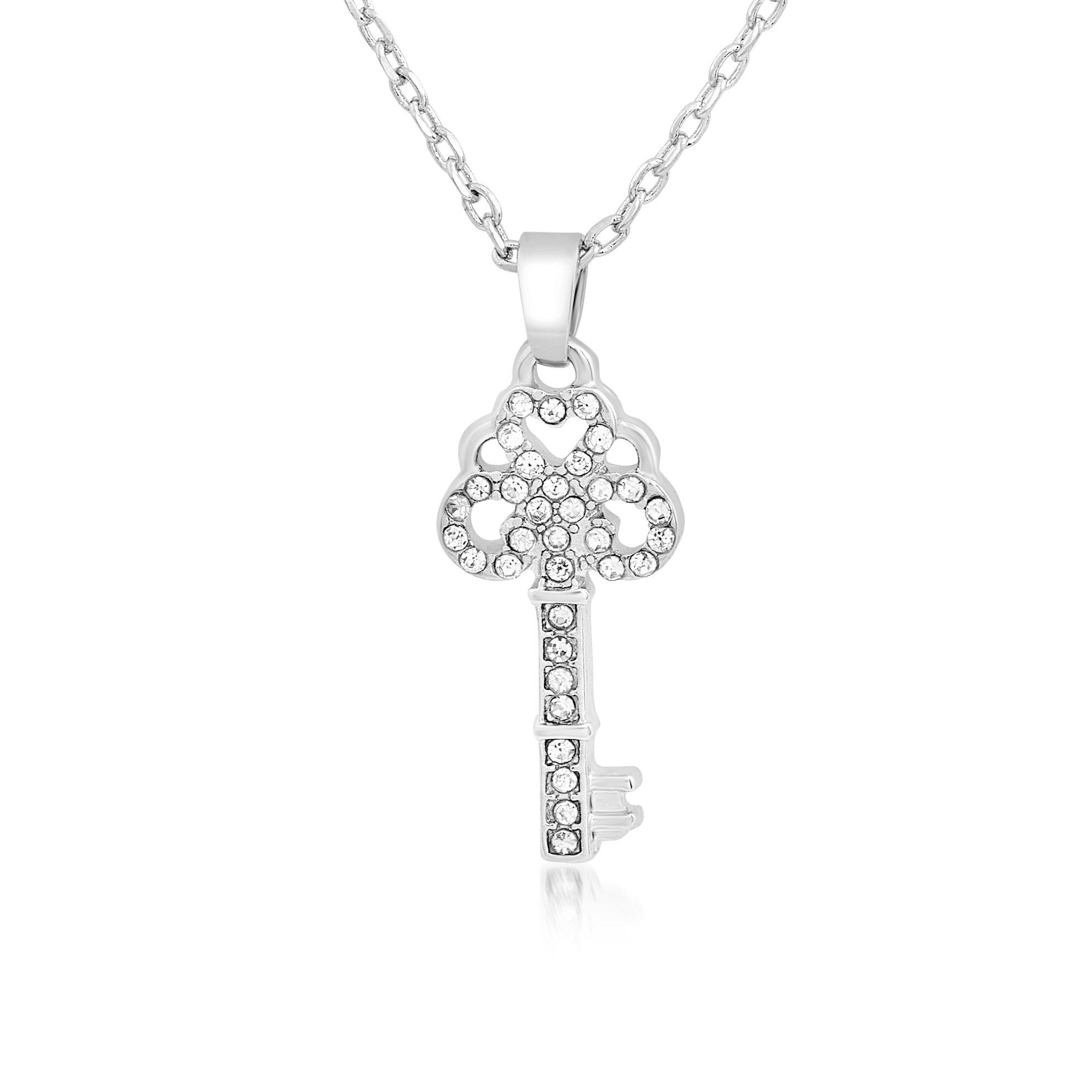 Encrusted Key Pendant (3126193) | Sparkle