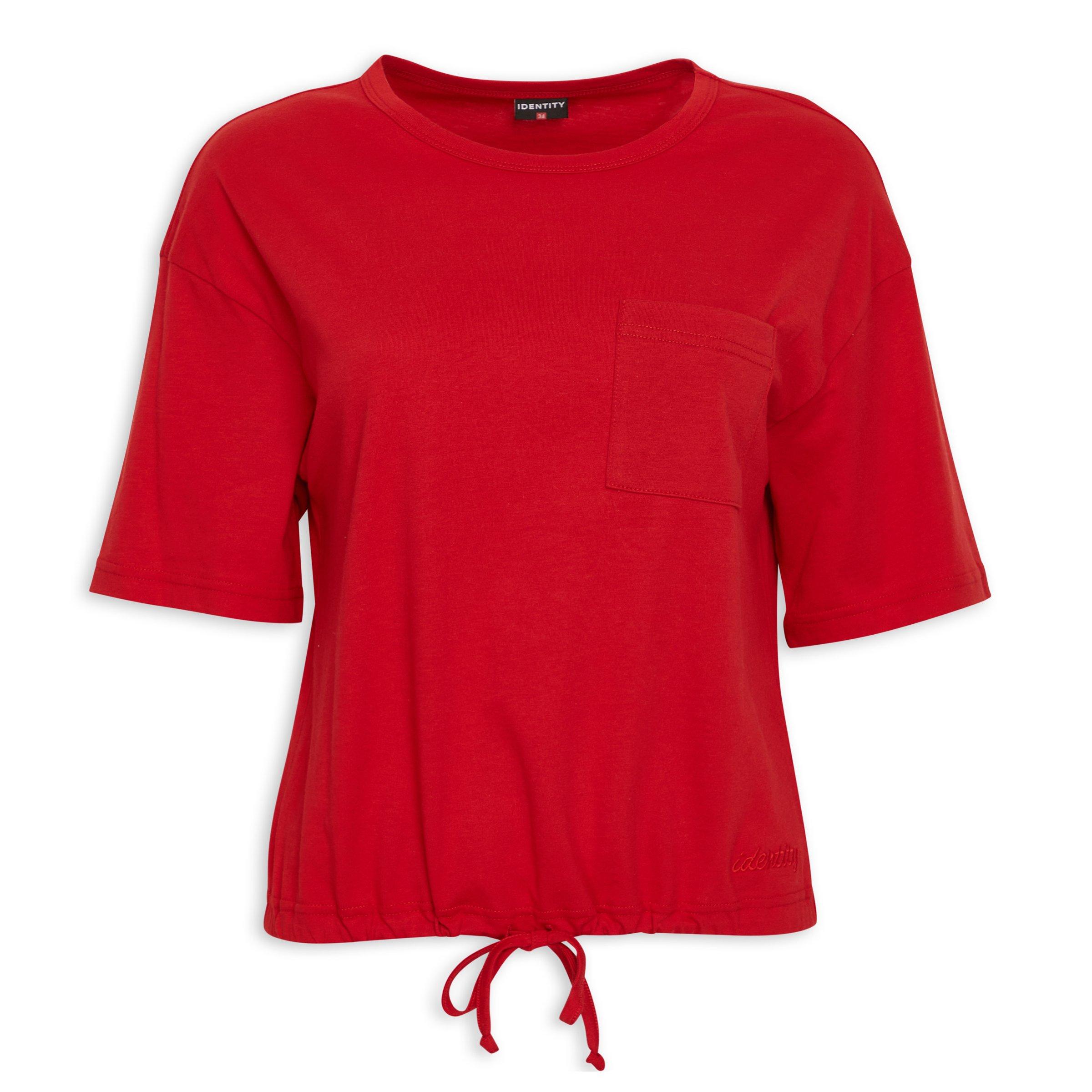 Red Drawcord T-shirt (3126820) | Identity
