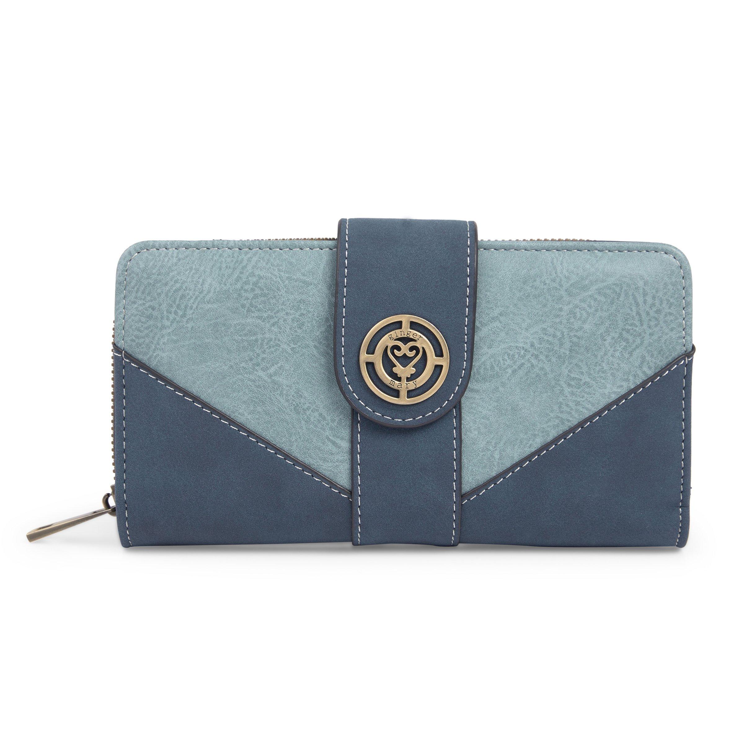 Blue Zip Around Purse (3126822) | Ginger Mary