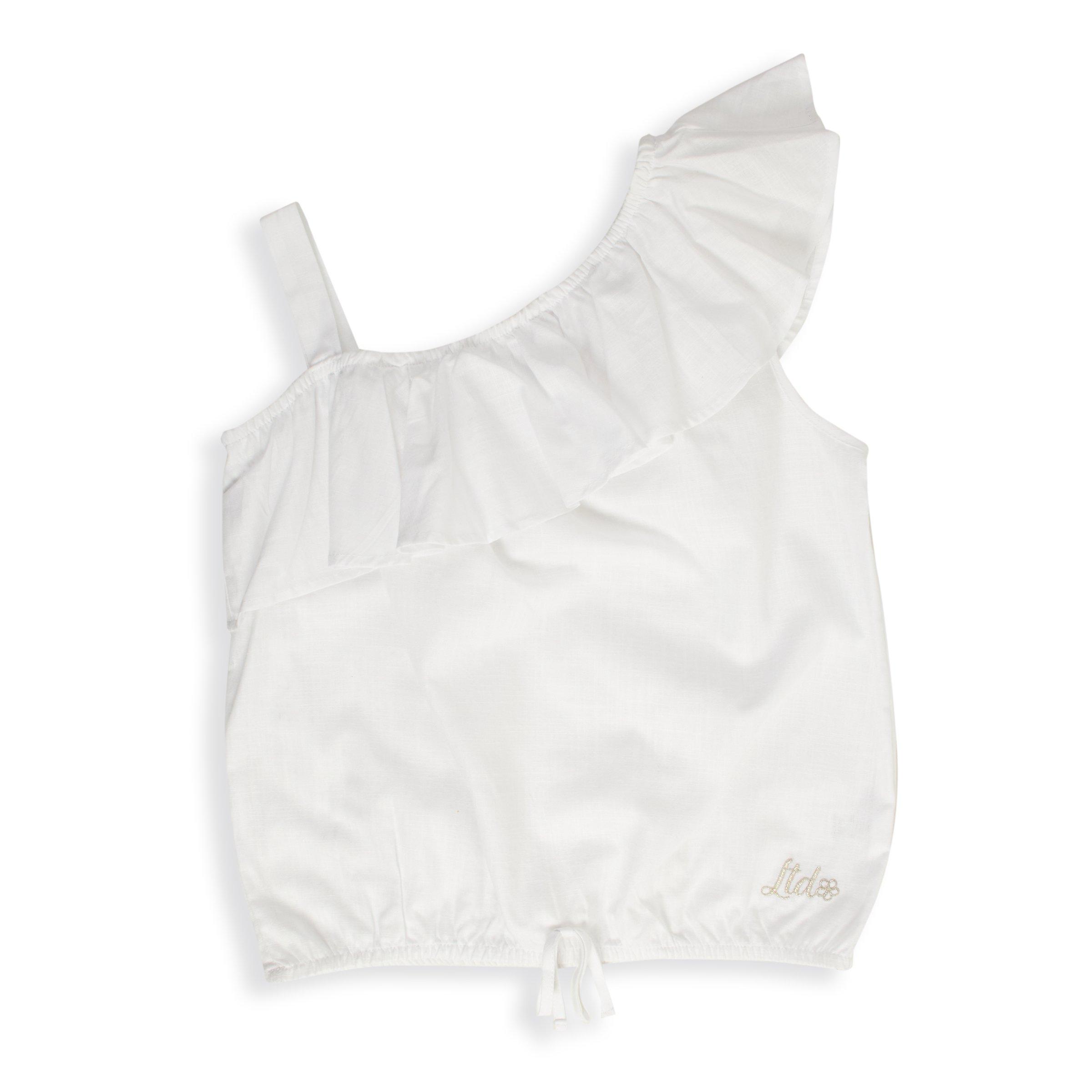 Girls White Top (3127211) | LTD Kids