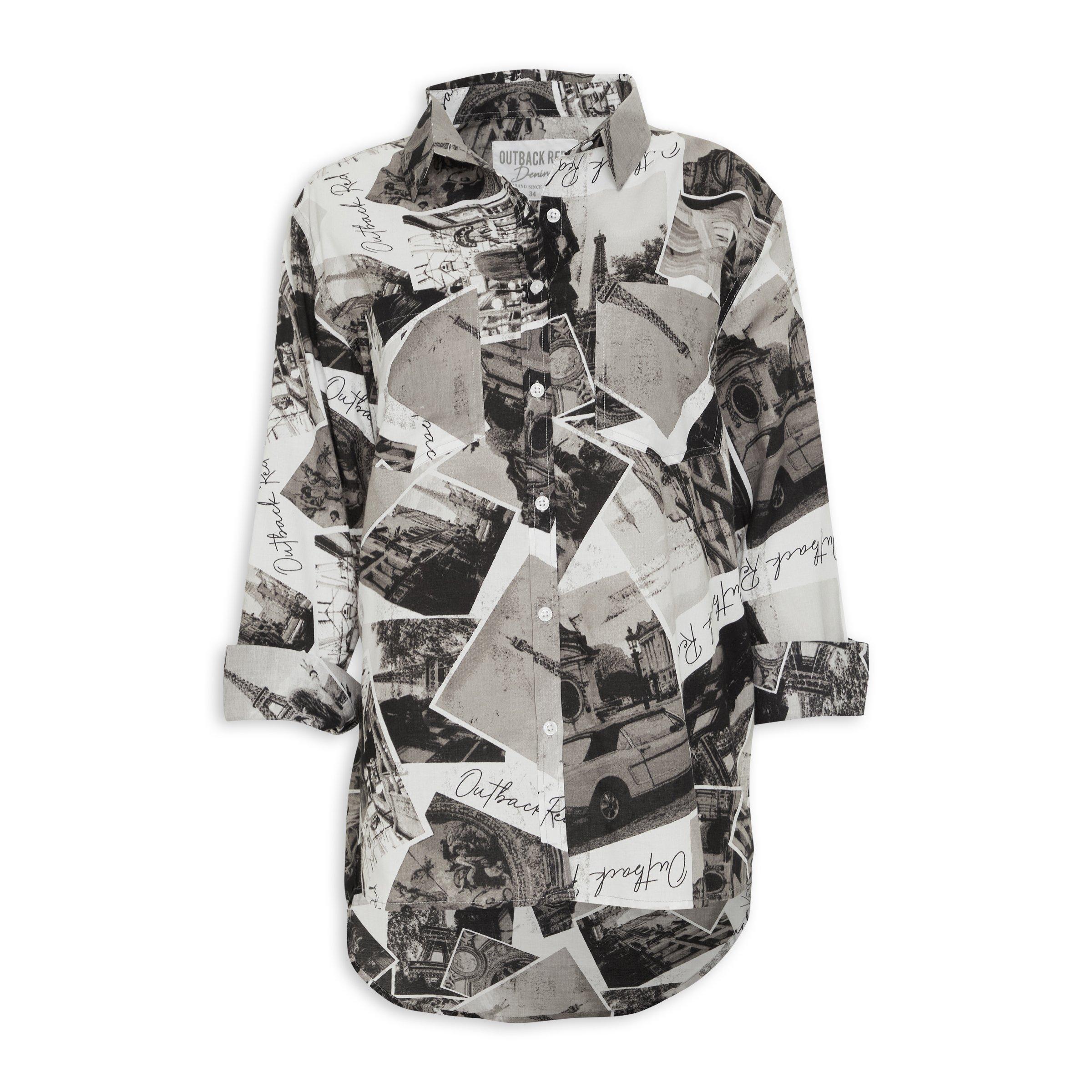 Printed Relaxed Shirt (3127308) | OUTBACK RED