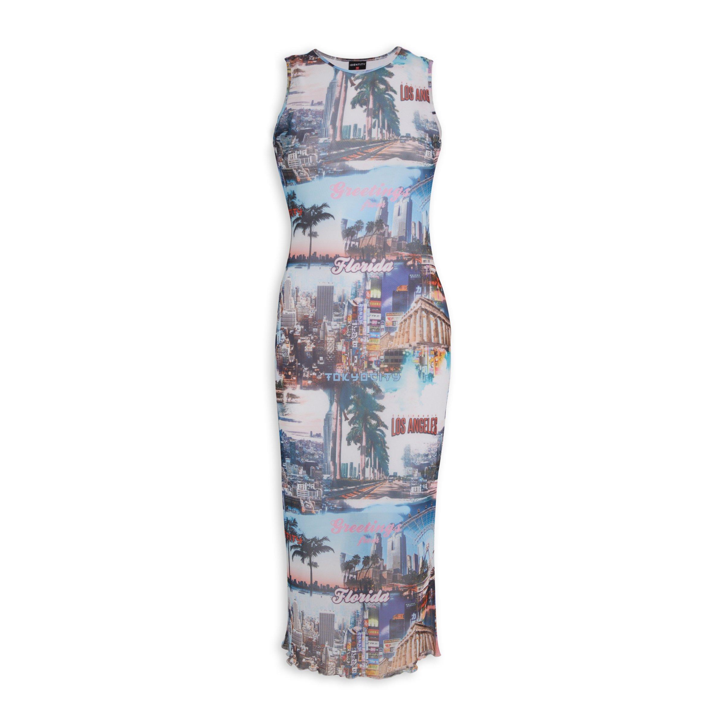 Printed Column Dress (3127660) | Identity