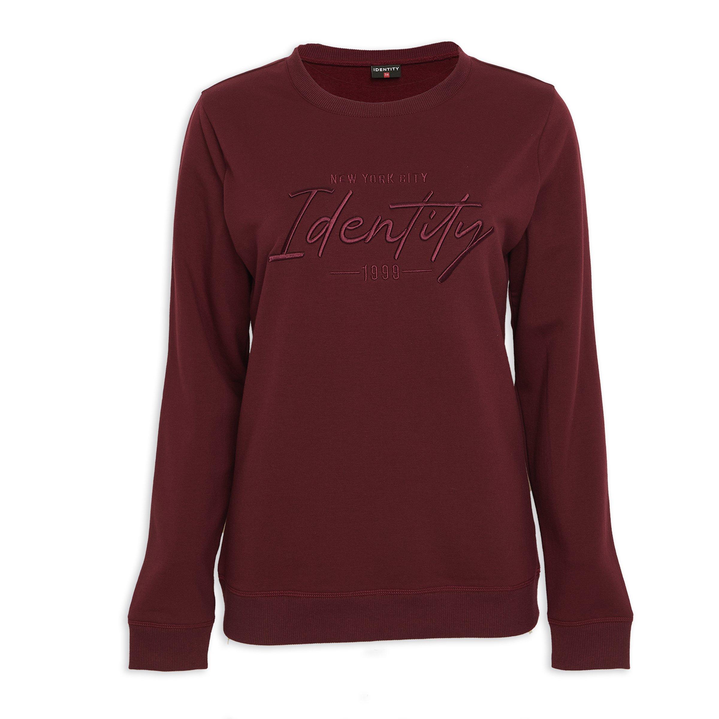 Dark Red Crew Neck Sweat (3128167) | Identity