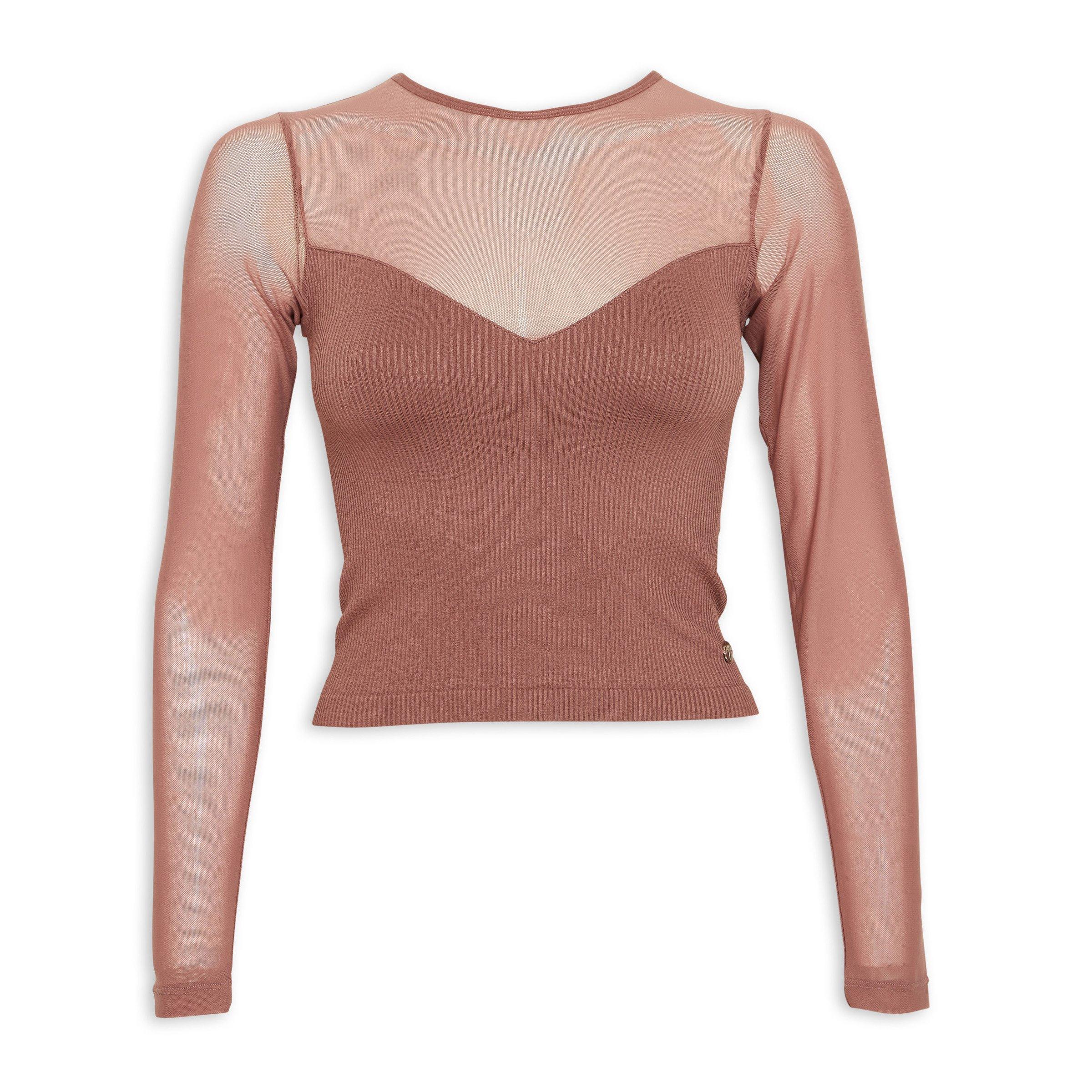 Pink Mesh Top (3128362) | TRS