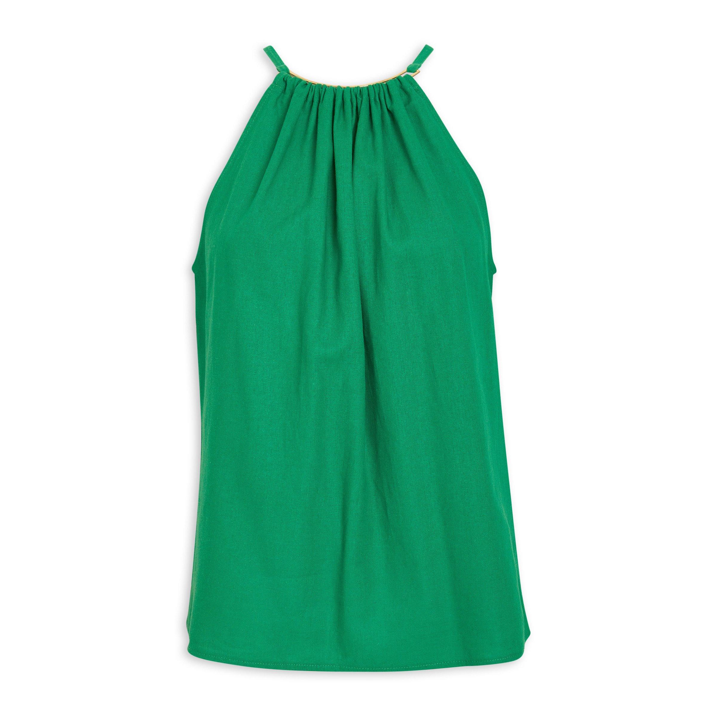 Green Shell Top (3128685) | Truworths