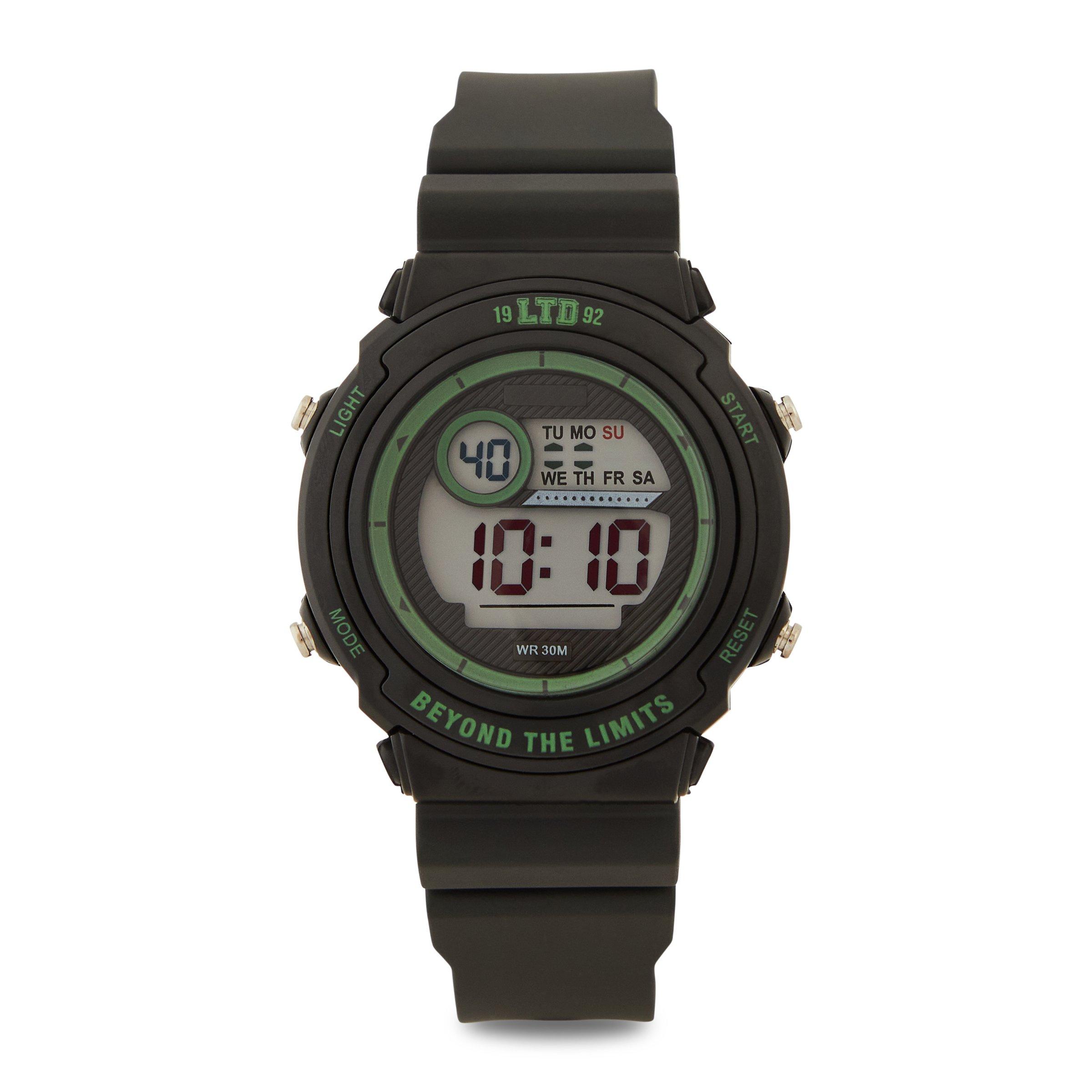 Black Green Digital Kids Watch (3128789) | LTD Kids