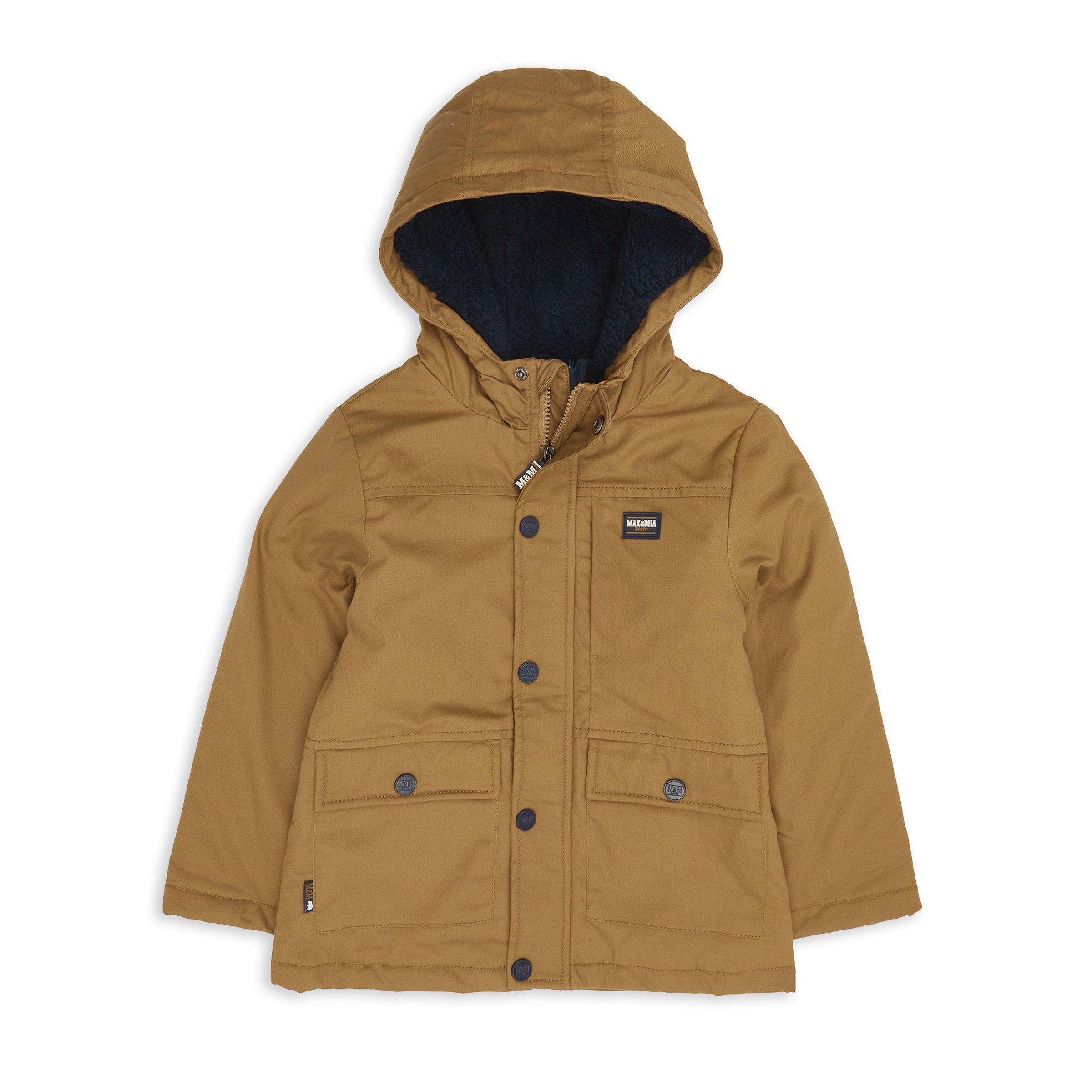 Kid Boys Tan Parka Jacket (3129080) | Max & Mia