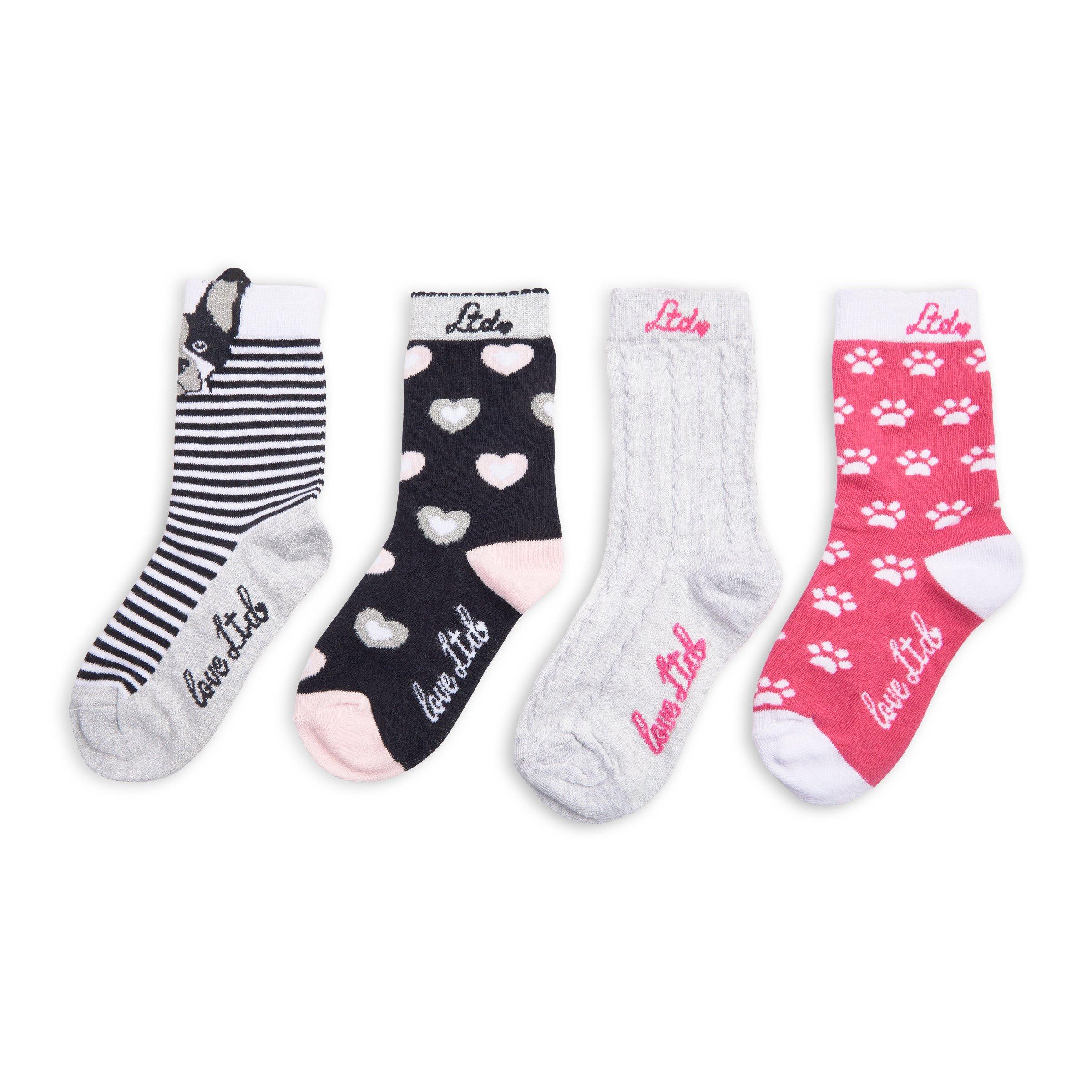 4-pack Kid Girl Trouser Socks (3129207) | LTD Kids