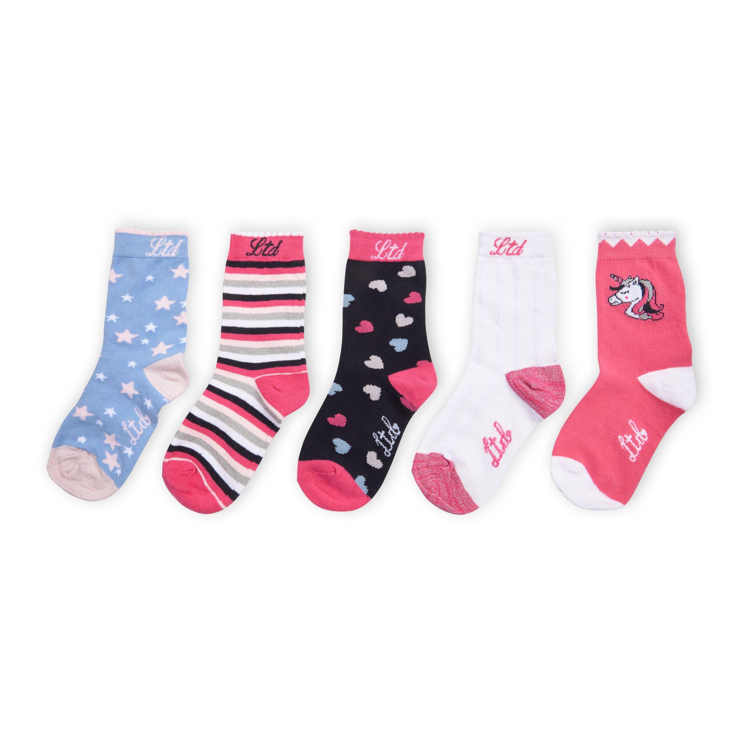 5-pack Girls Socks (3129210) | LTD Kids