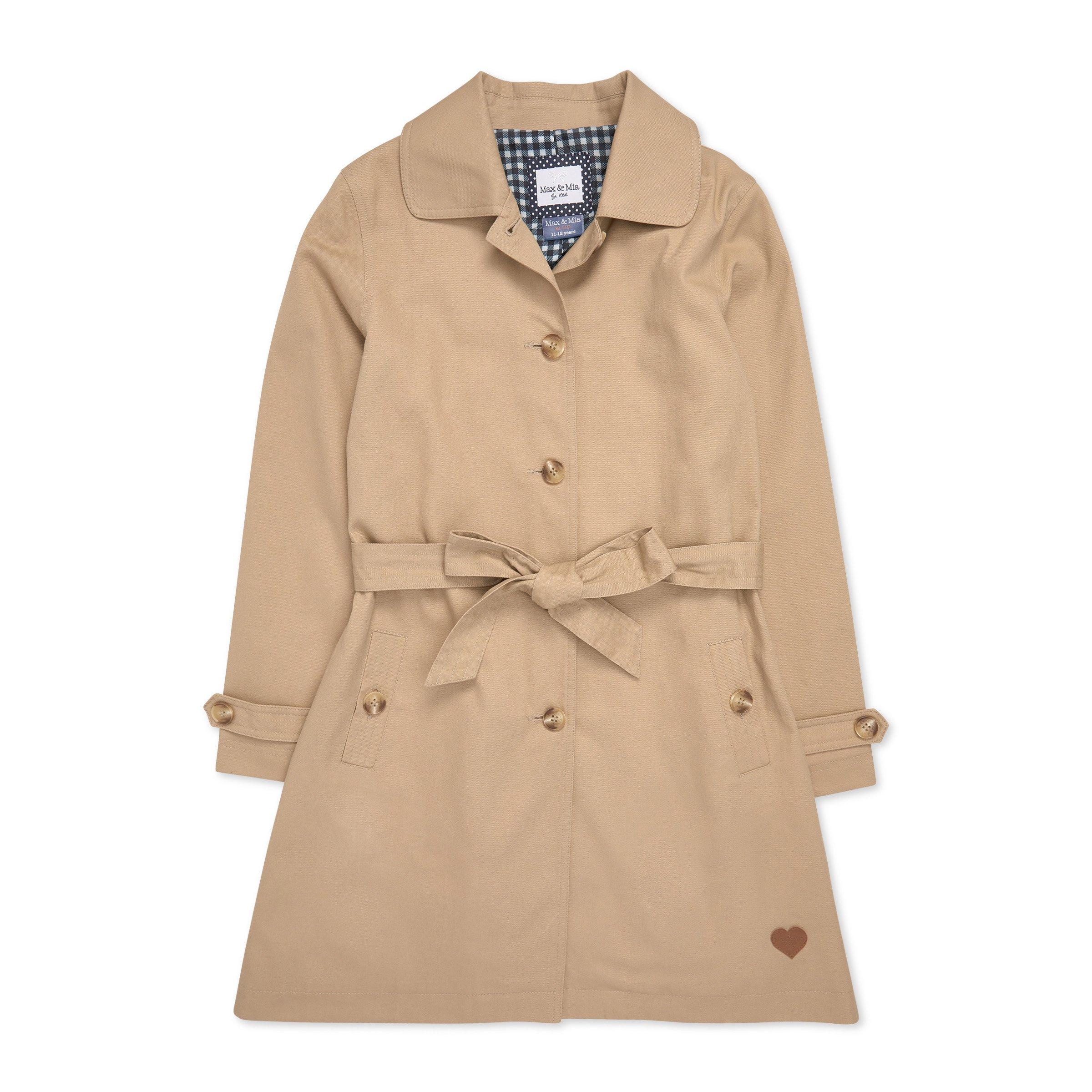 Girls Beige Trench Coat (3129272) | Max & Mia