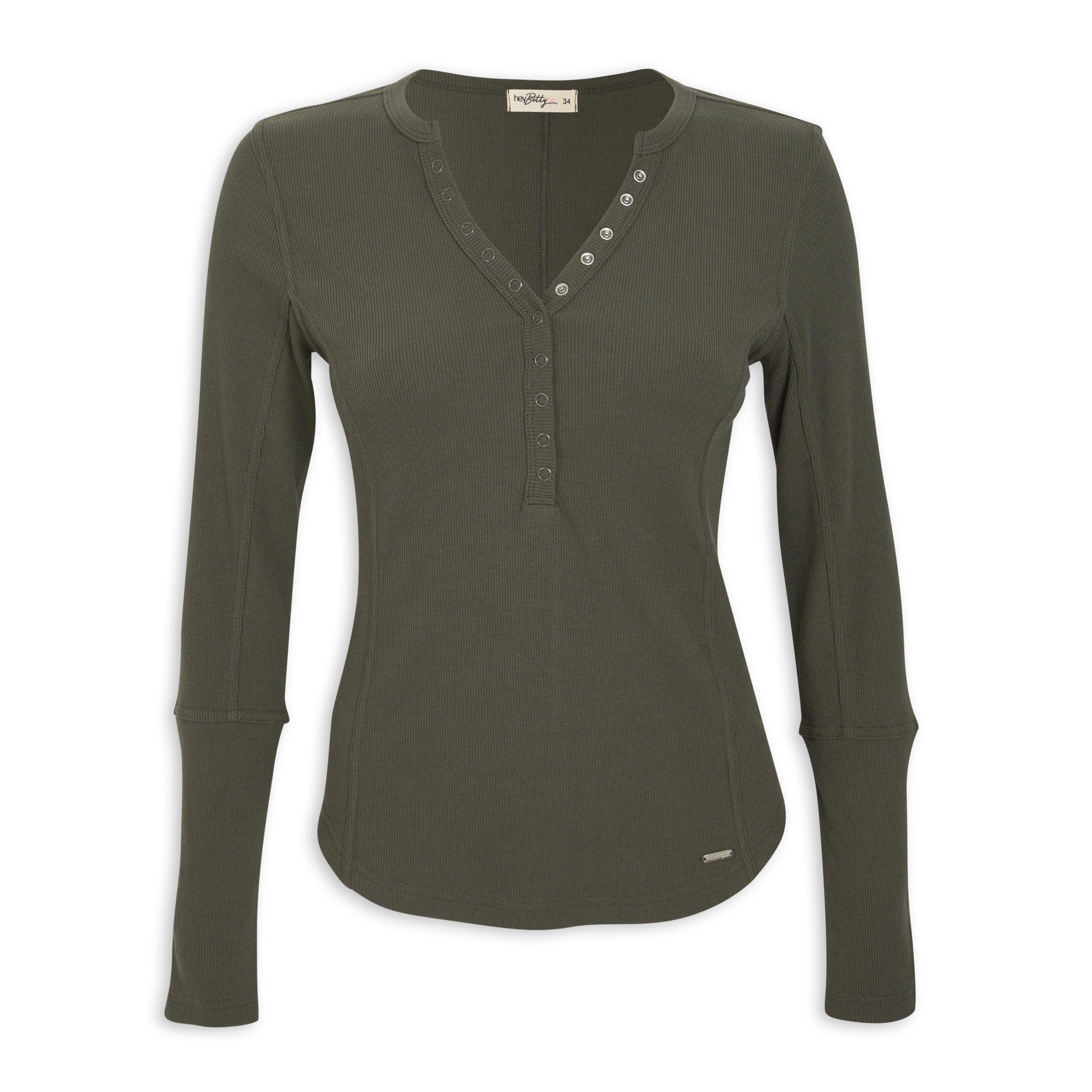 Green Fitted Top (3129581) | Hey Betty