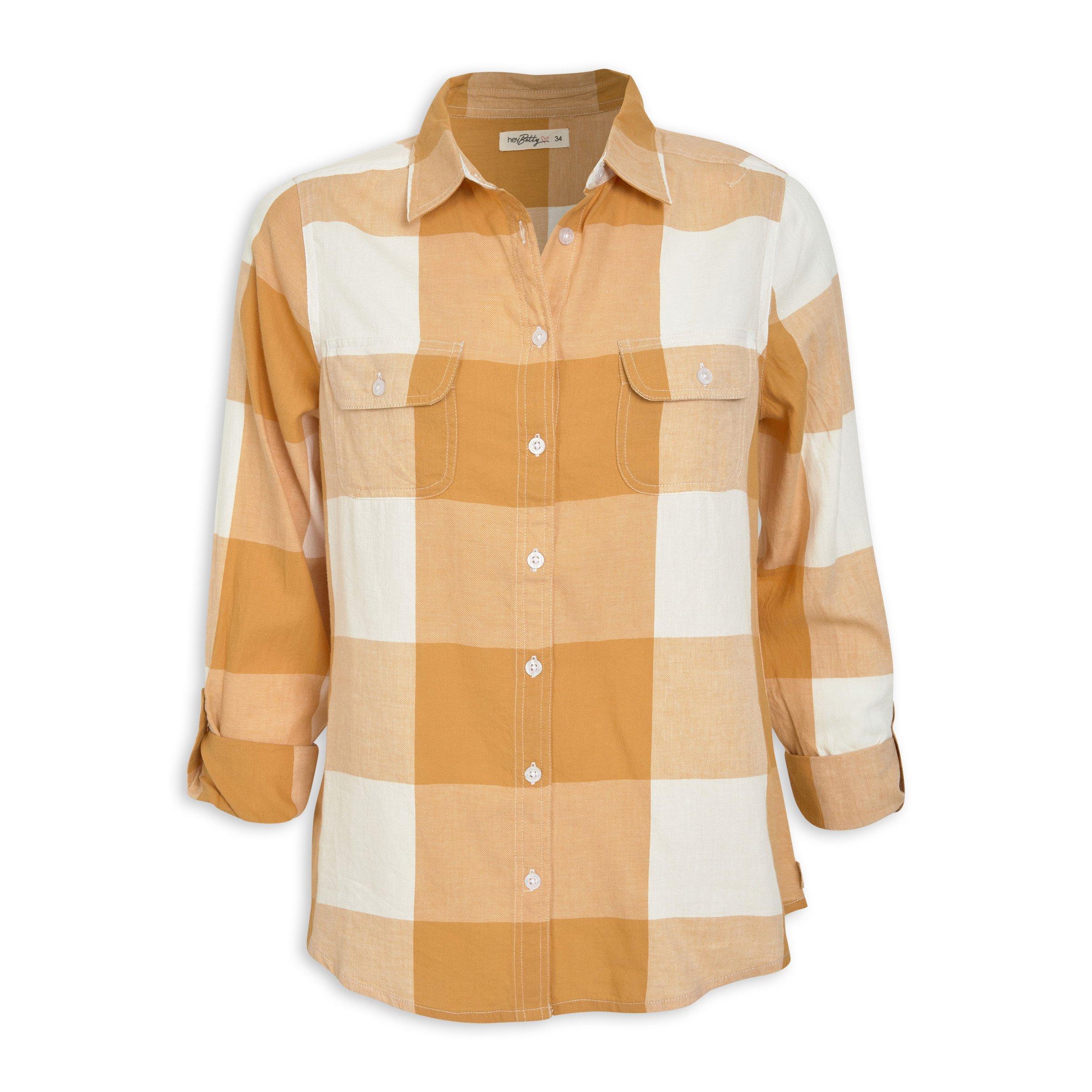 Yellow Check Shirt (3129583) | Hey Betty
