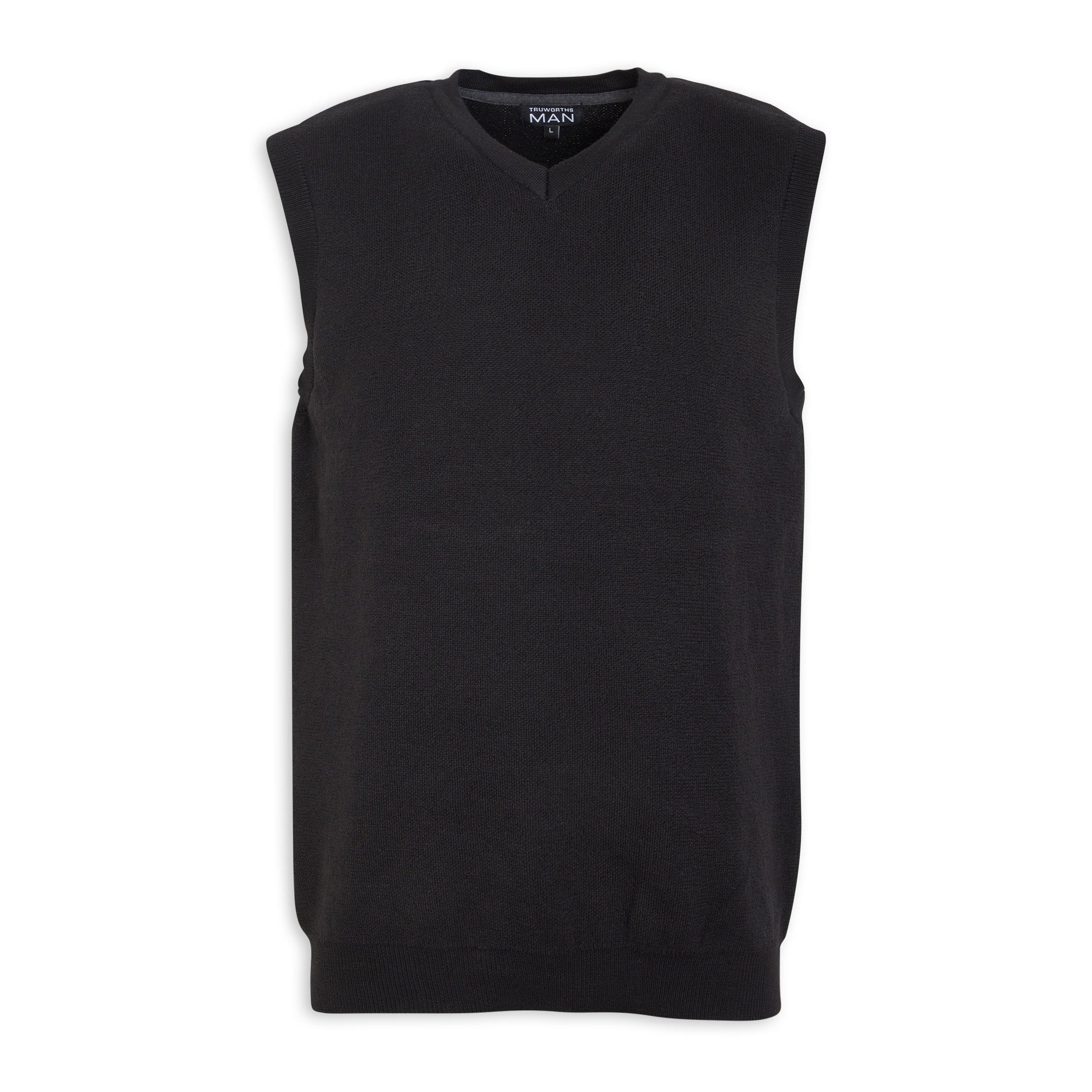 Black Sleeveless Pullover (3129609) | Truworths Man