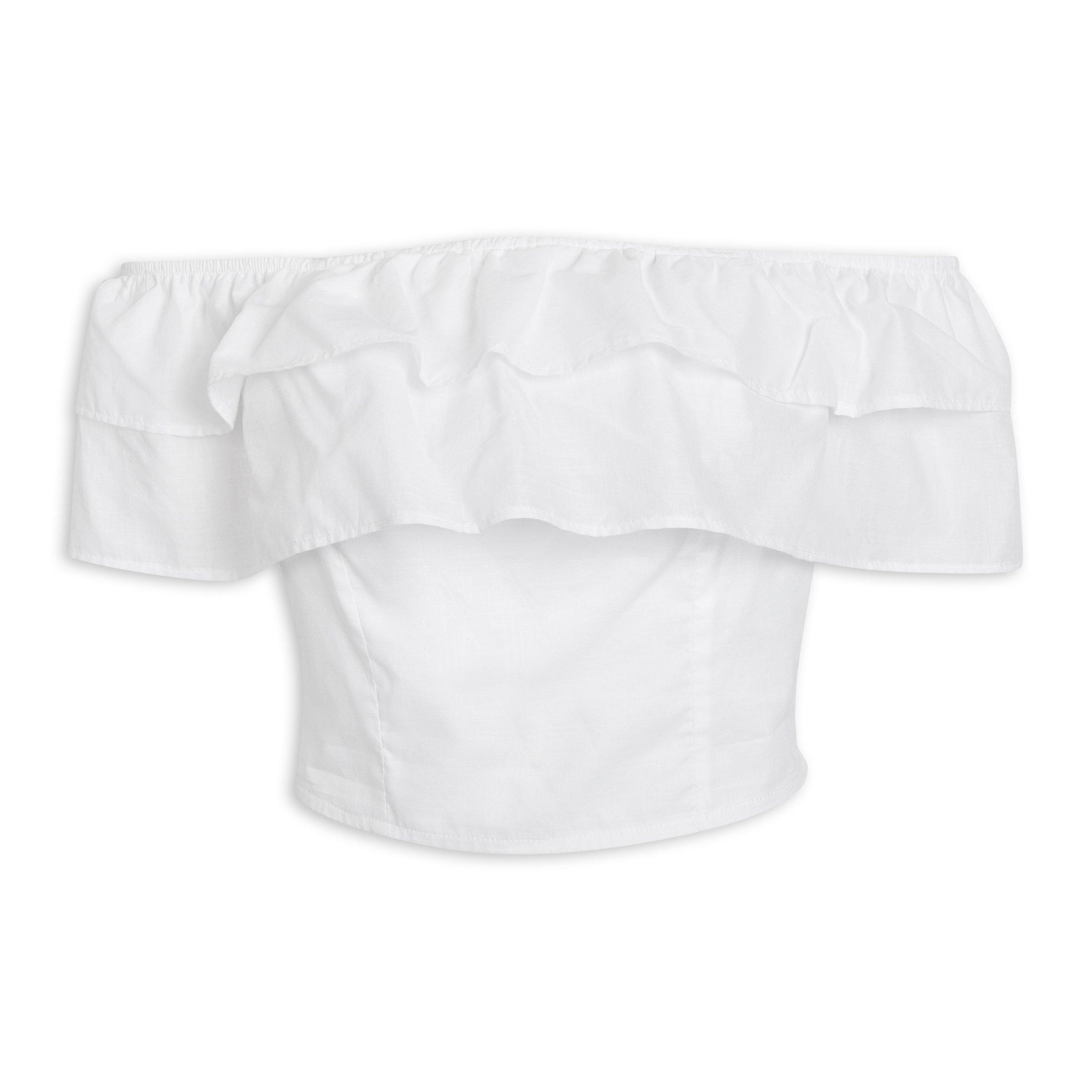 White Off The Shoulder Top (3129649) | TRS