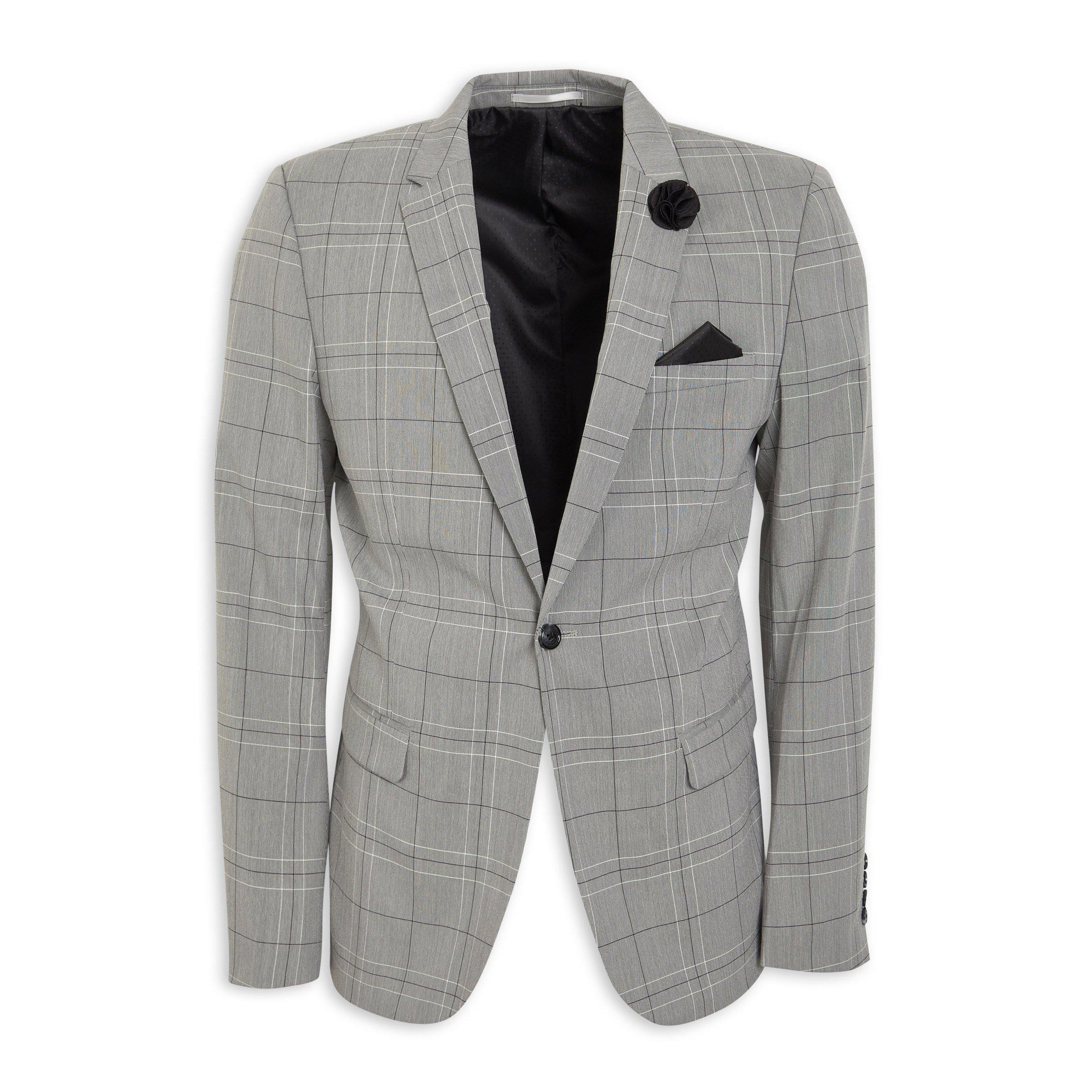 Grey Check Blazer (3129702) | Truworths Man