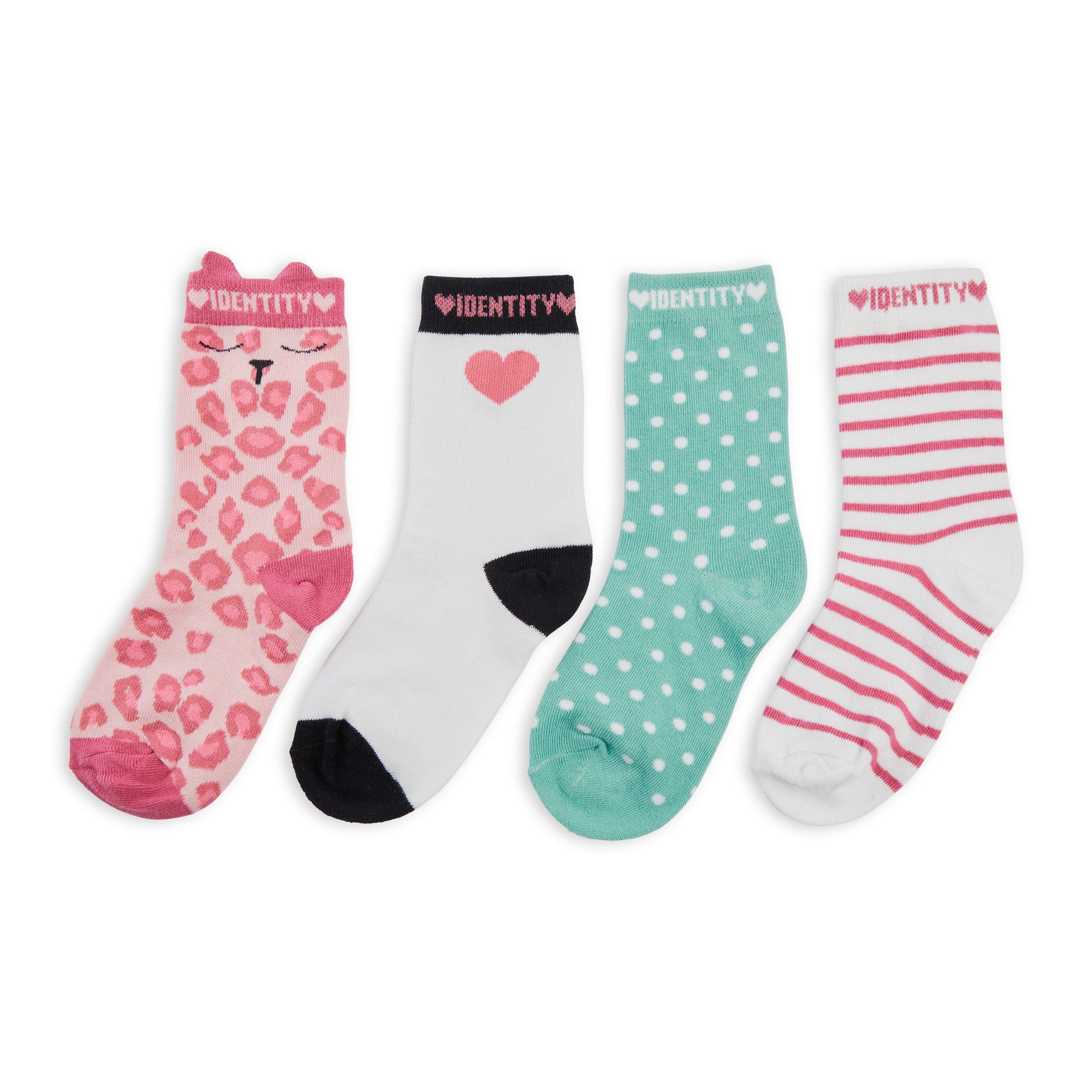 4-pack Girls Trouser Socks (3129709) | Identity