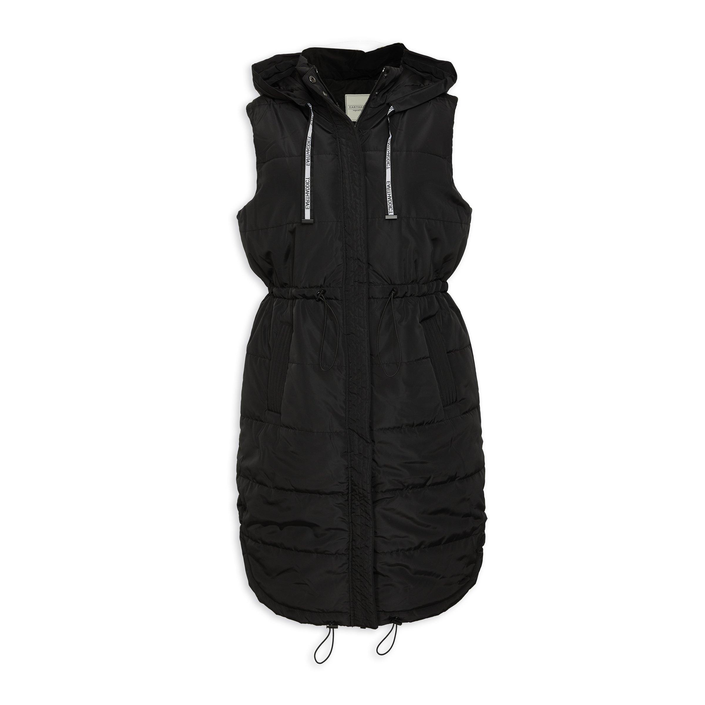 Black Sleeveless Puffer Jacket (3129801) | Earthaddict