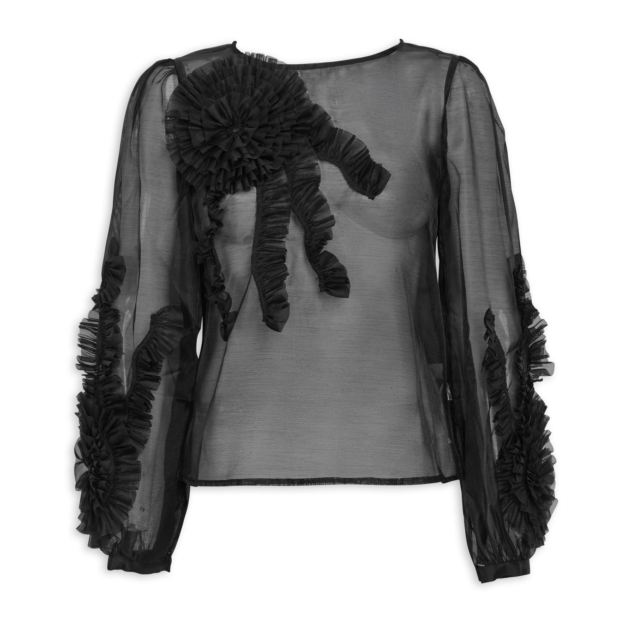 Black Shell Top (3129835) | Truworths