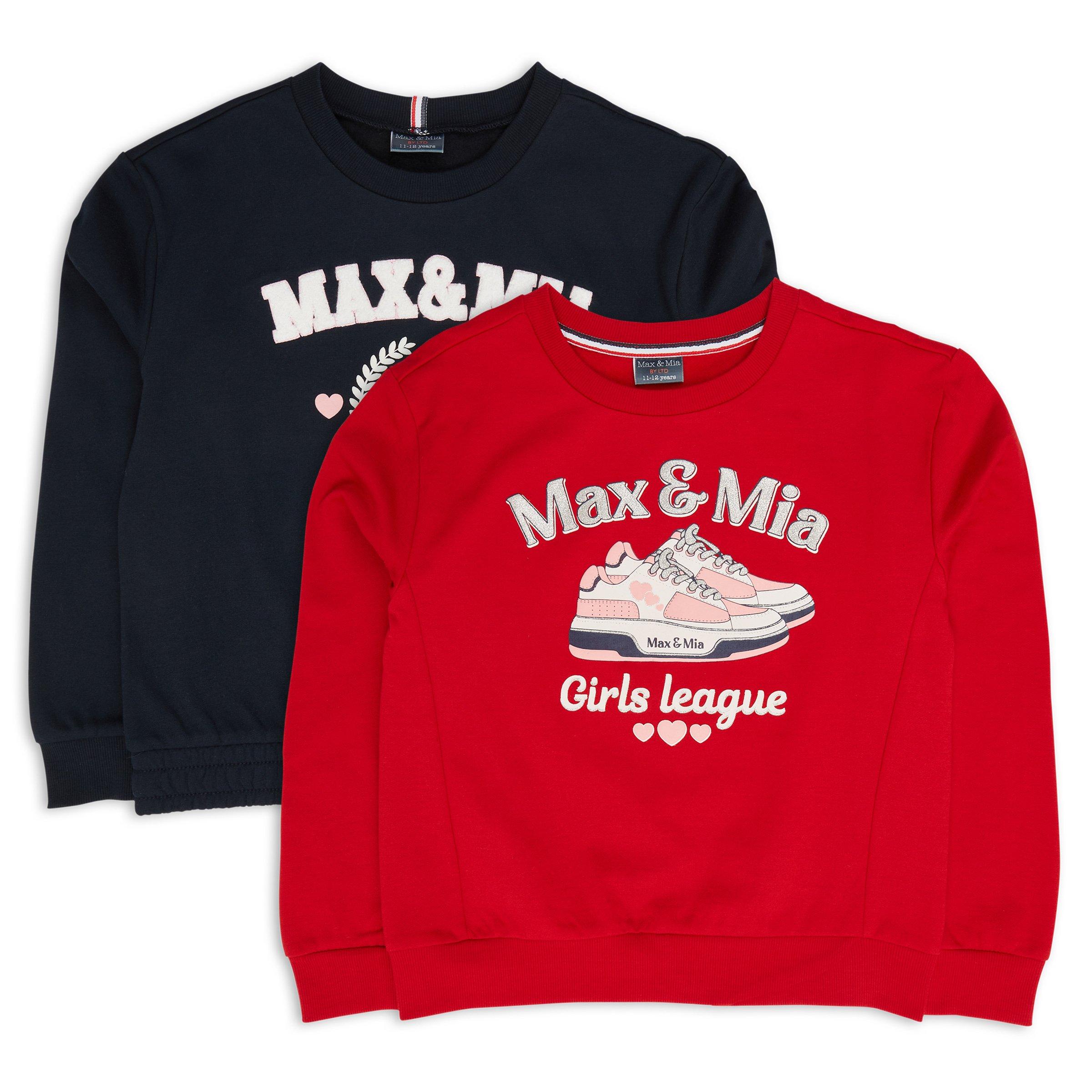 2-pack Girls Sweat Tops (3129933) | Max & Mia