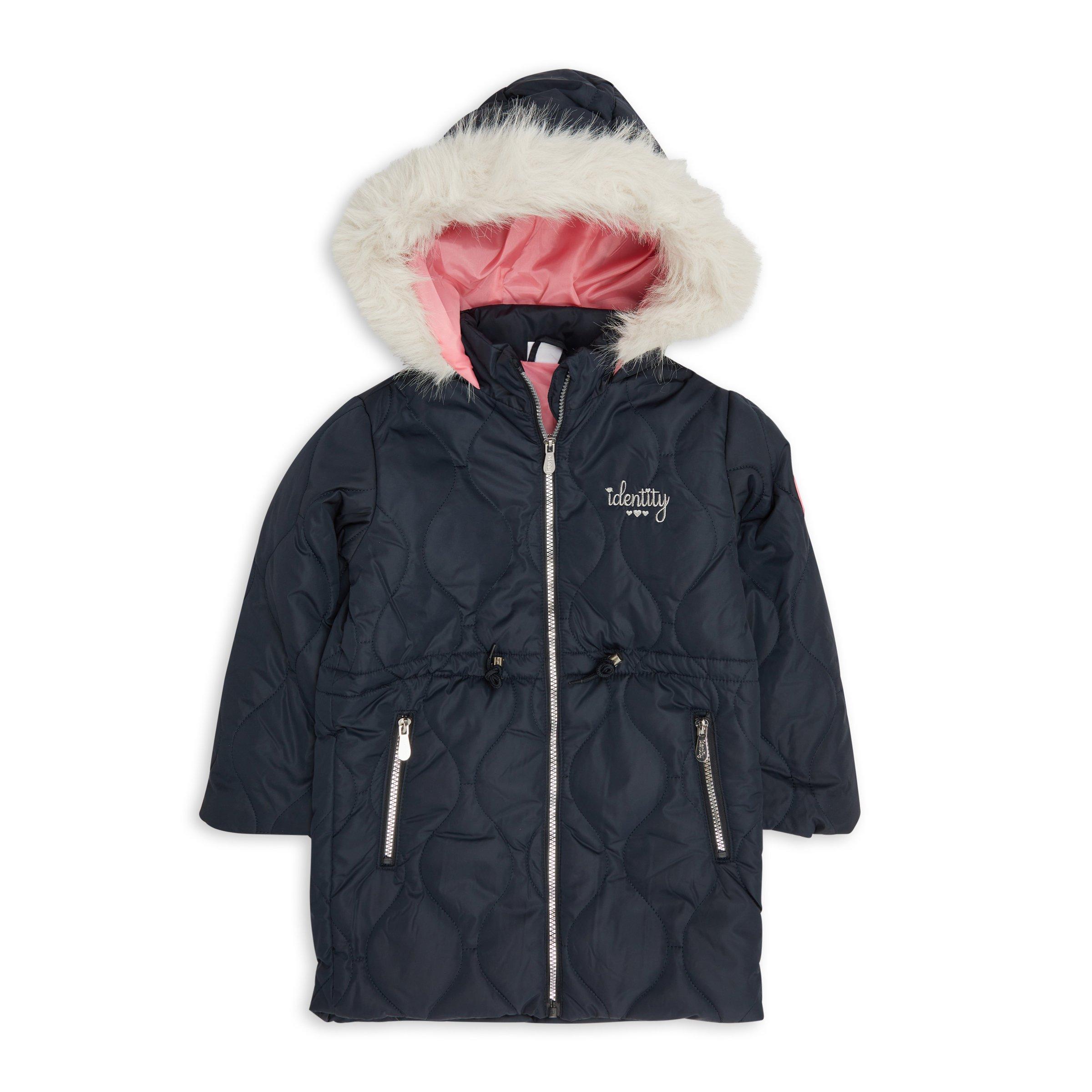 Kid Girl Navy Puffer Jacket (3129943) | Identity
