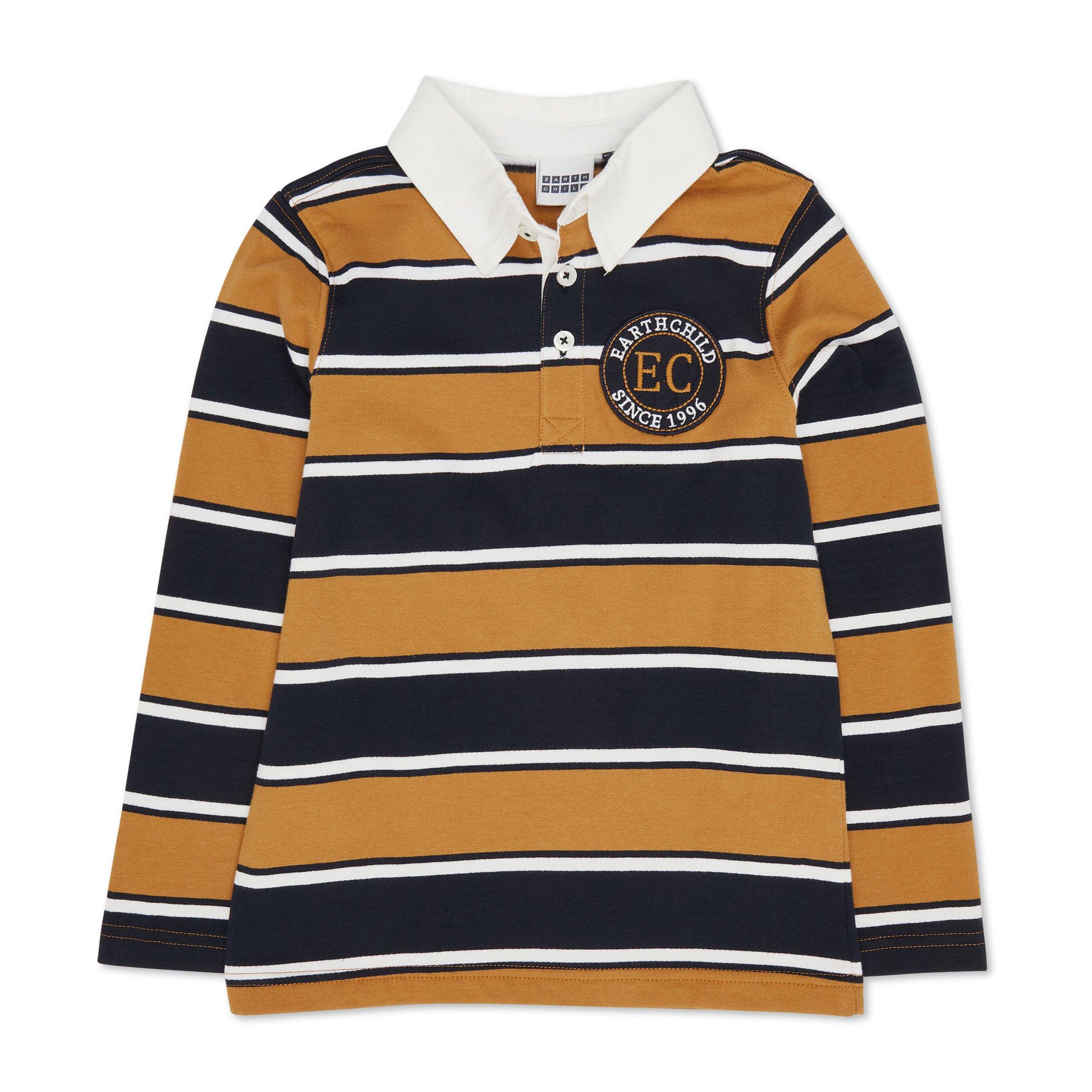 Kid Boy Stripe Long Sleeve Rugby Top (3129974) | Earthchild